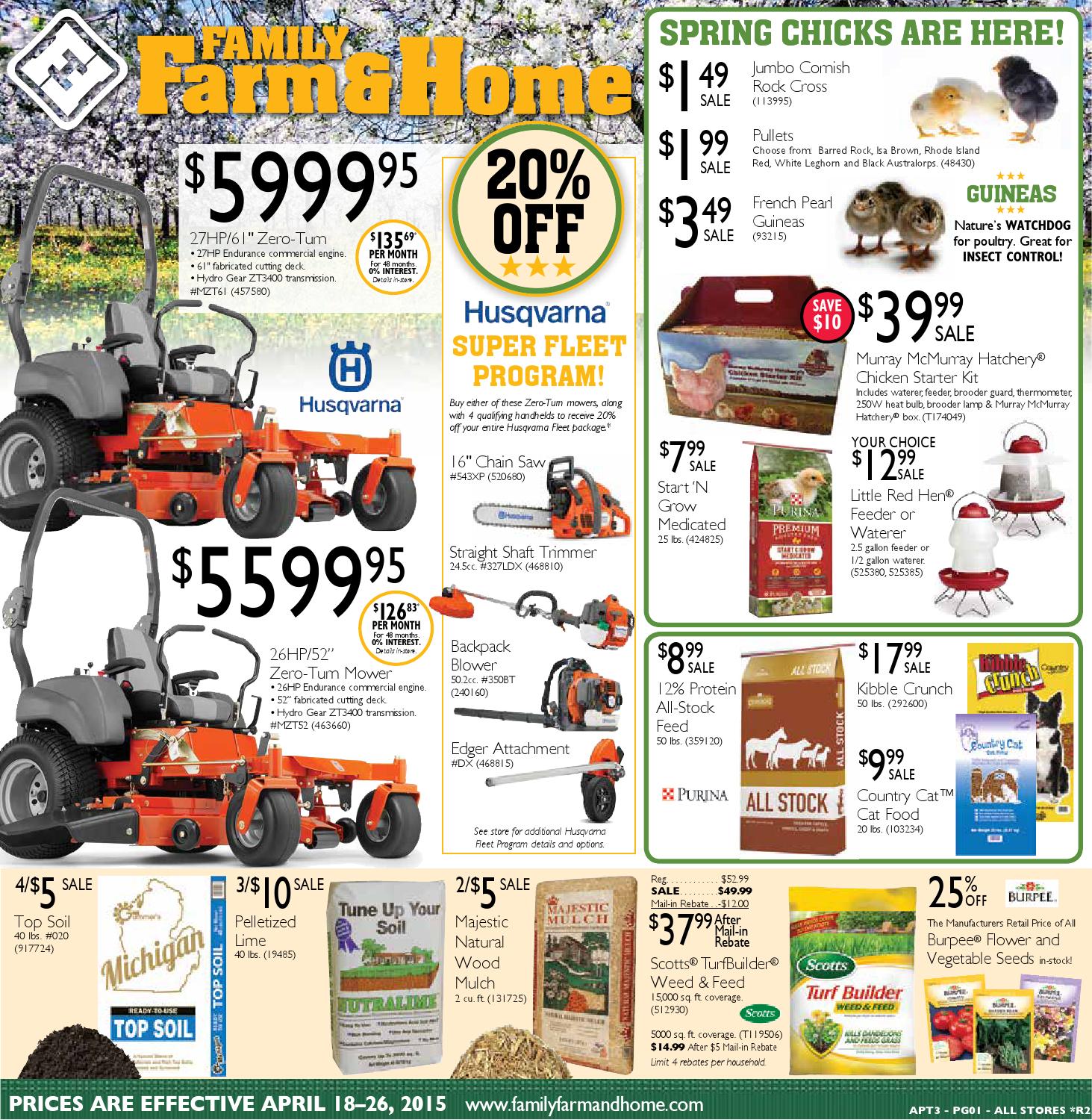 Archived, Inactive Ad: Family Farm & Home APT3 Ad (Effective April 18 ...
