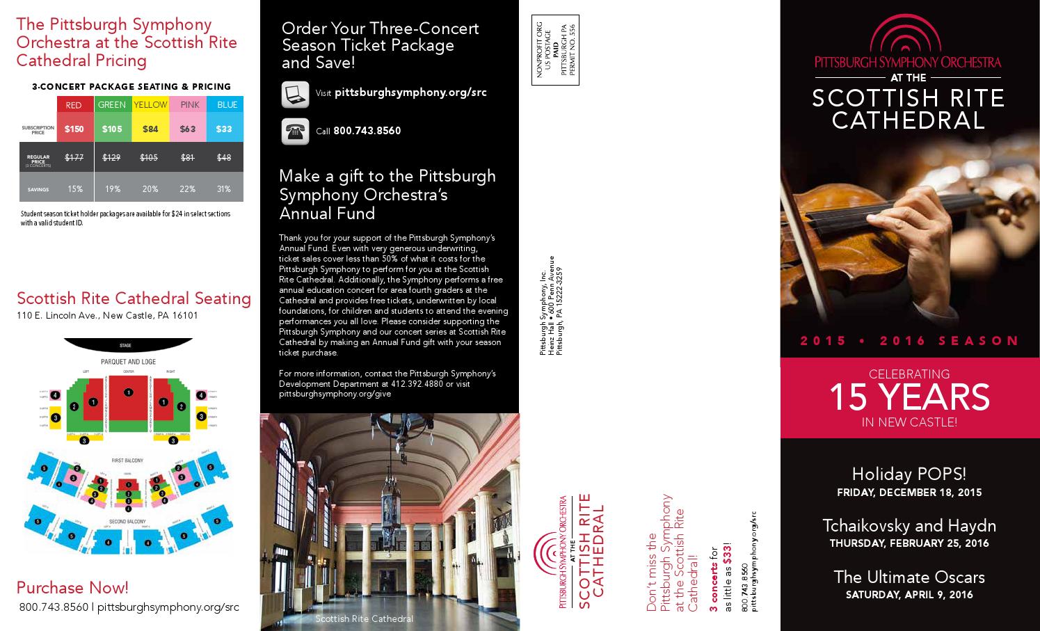 2015-2016 Scottish Rite Cathedral Brochure by Pittsburgh Symphony ...