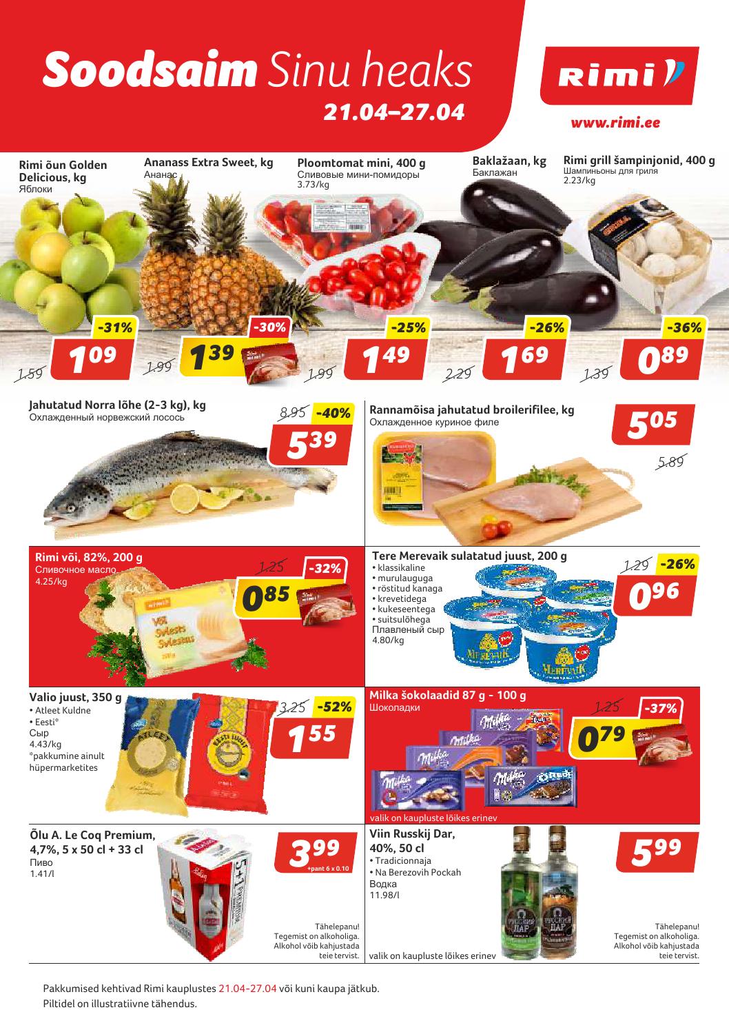 Soodsaim Sinu Heaks! (Grilli eri) 21.04-27.04 by Rimi - Issuu