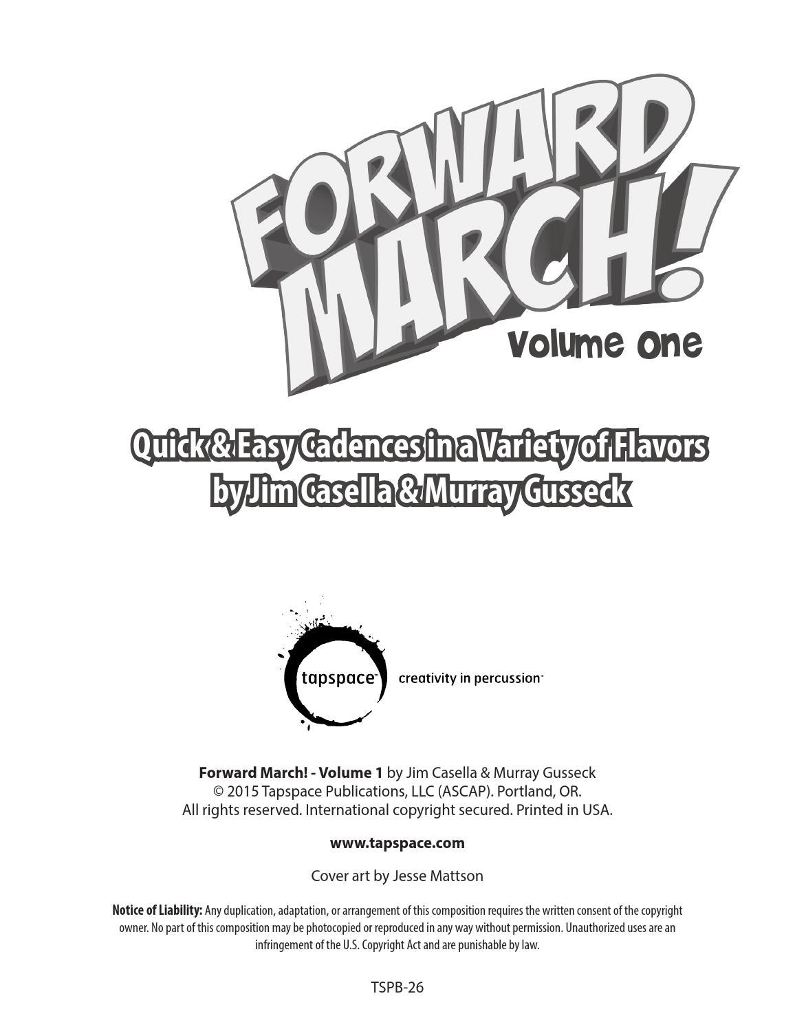 Forward March! - Volume 1 sample by Tapspace - Issuu