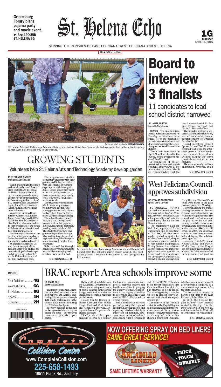 The St. Helena Echo 04-16-2015 by The Advocate - Issuu