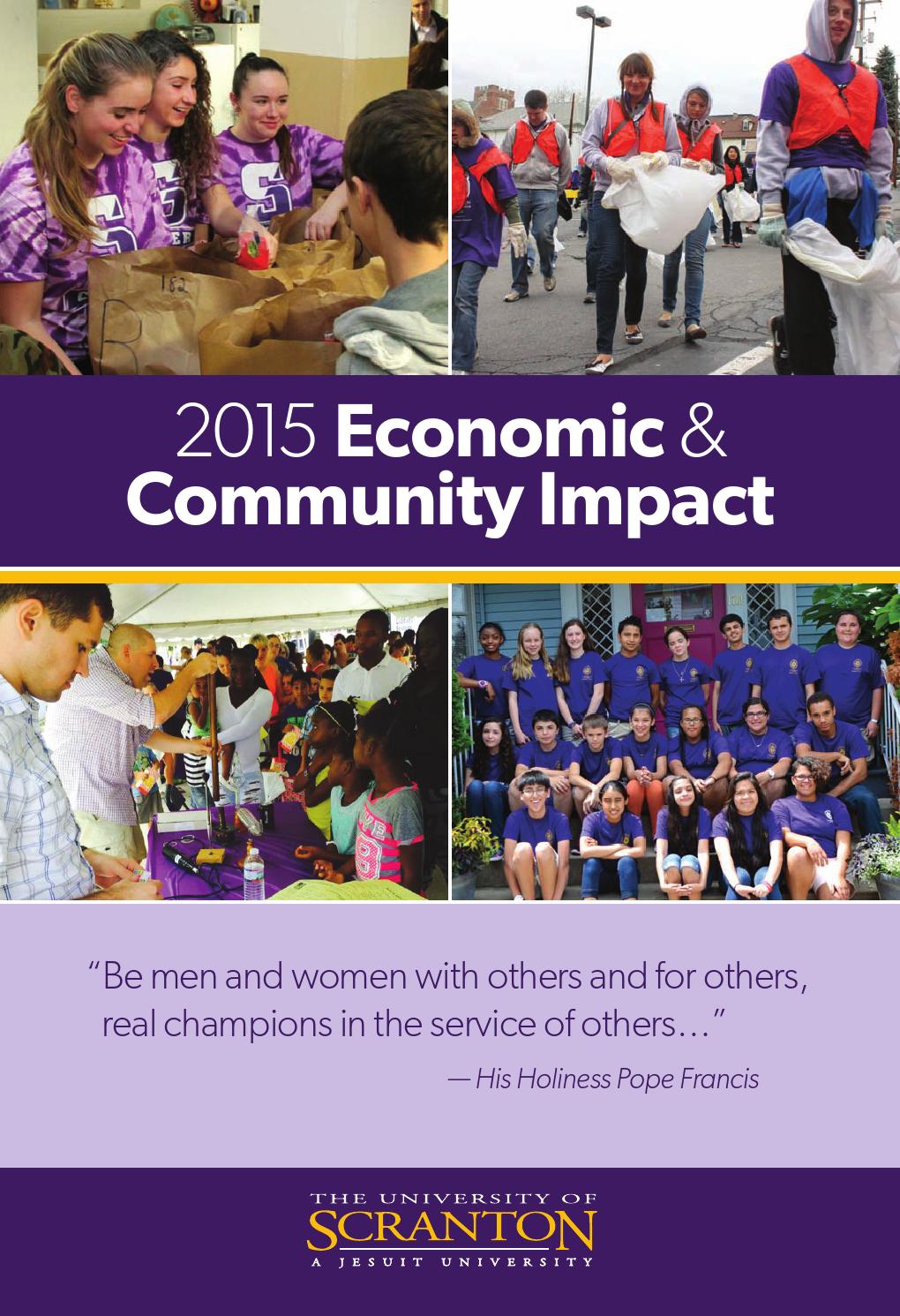 Economic Impact Brochure 2015 by The University of Scranton - Issuu