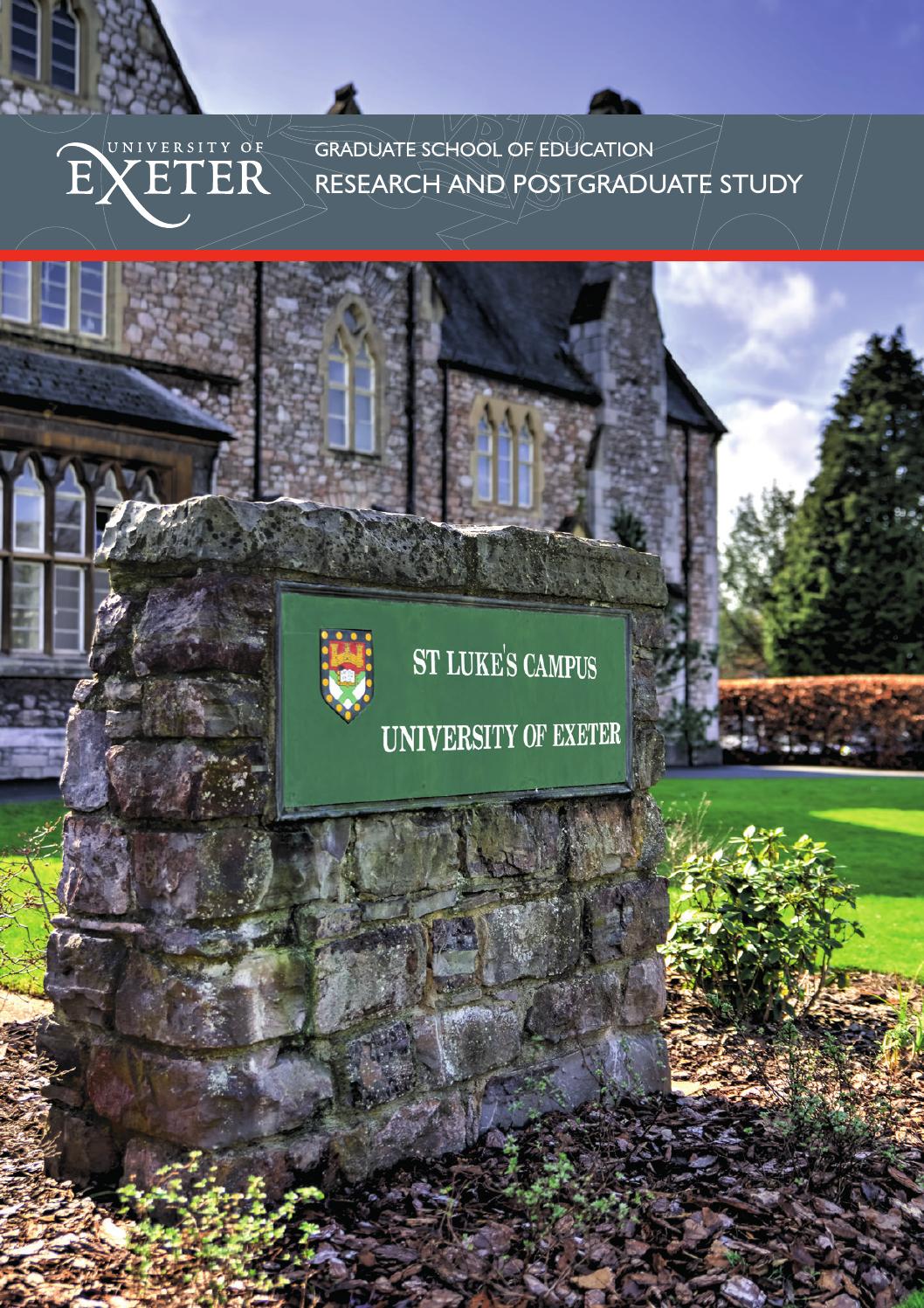 Graduate School of Education Research and Postgraduate Study Brochure ...