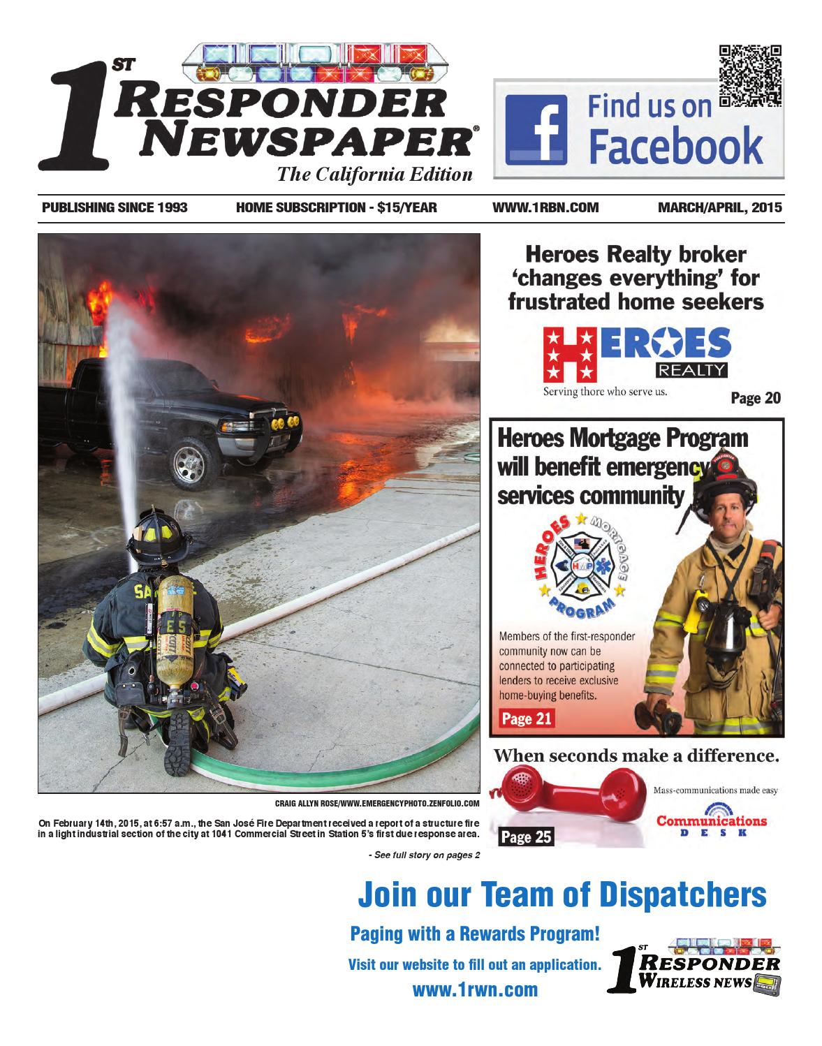 1st Responder News California March April Edition by Belsito ...