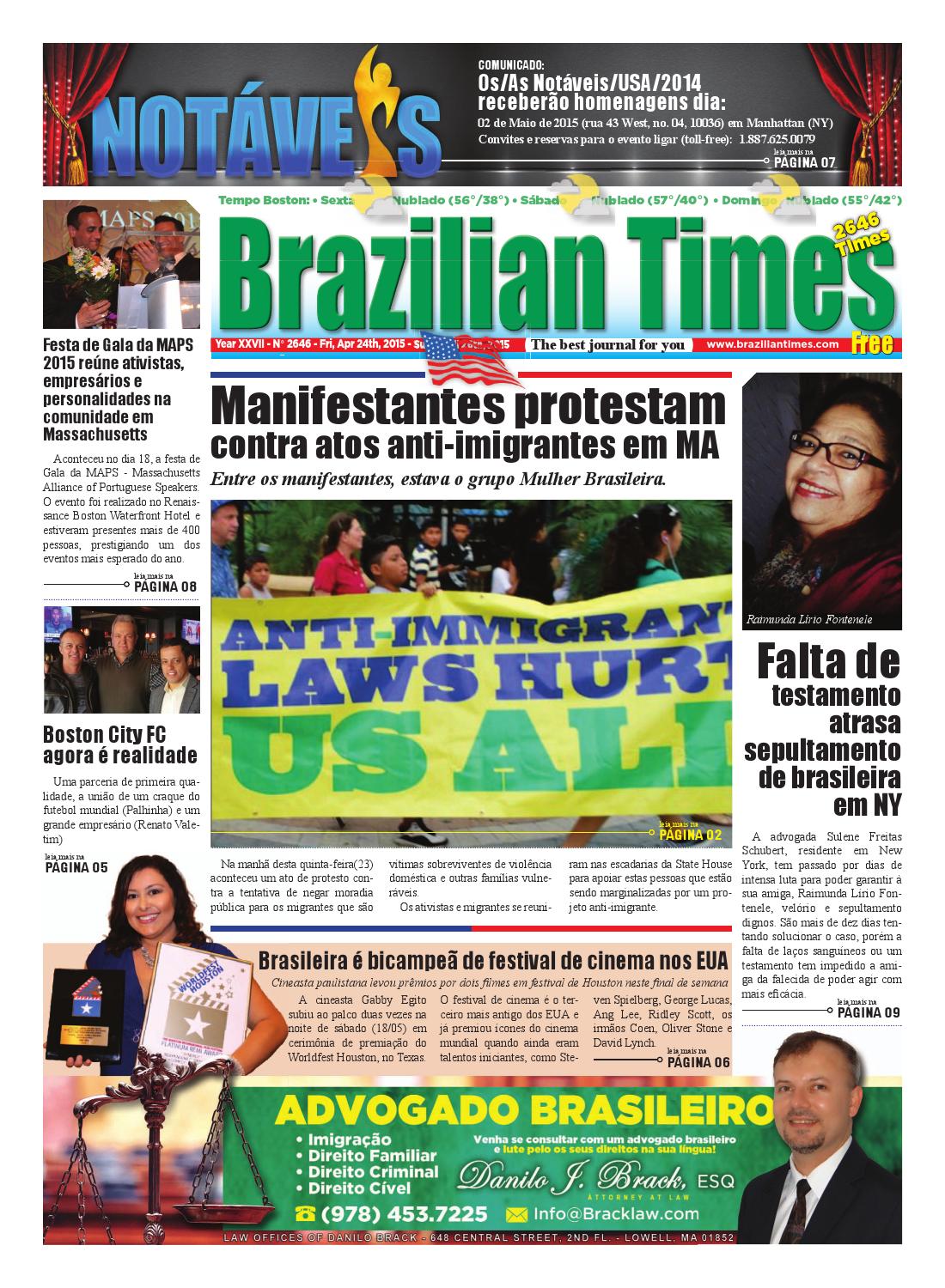 Brazilian Times by The Brazilian Times Newspaper - Issuu