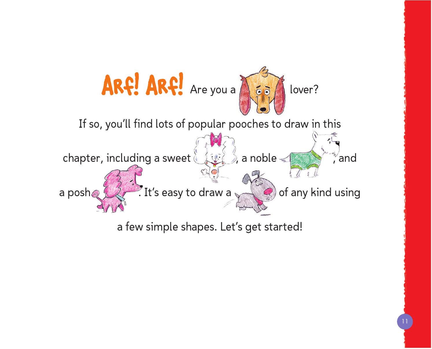 Drawing Animals Shape by Shape: Create Cartoon Animals with Circles ...