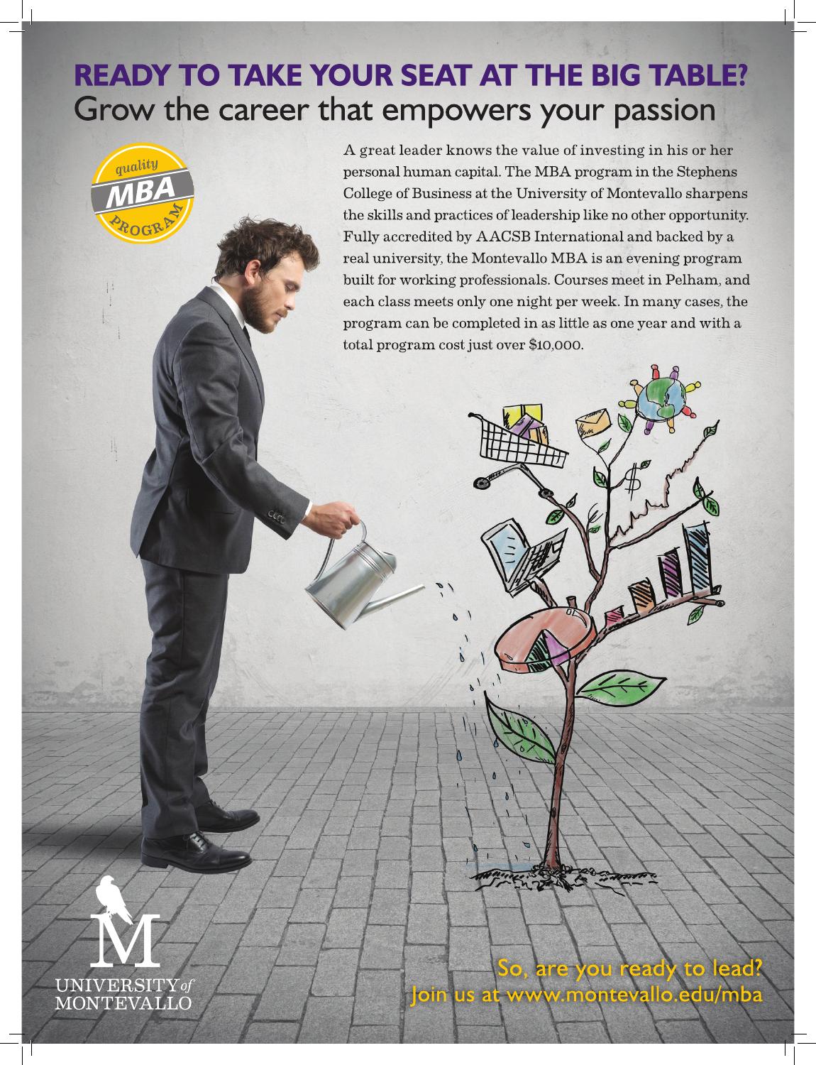 MBA ad "Grow" by University of Montevallo - Issuu