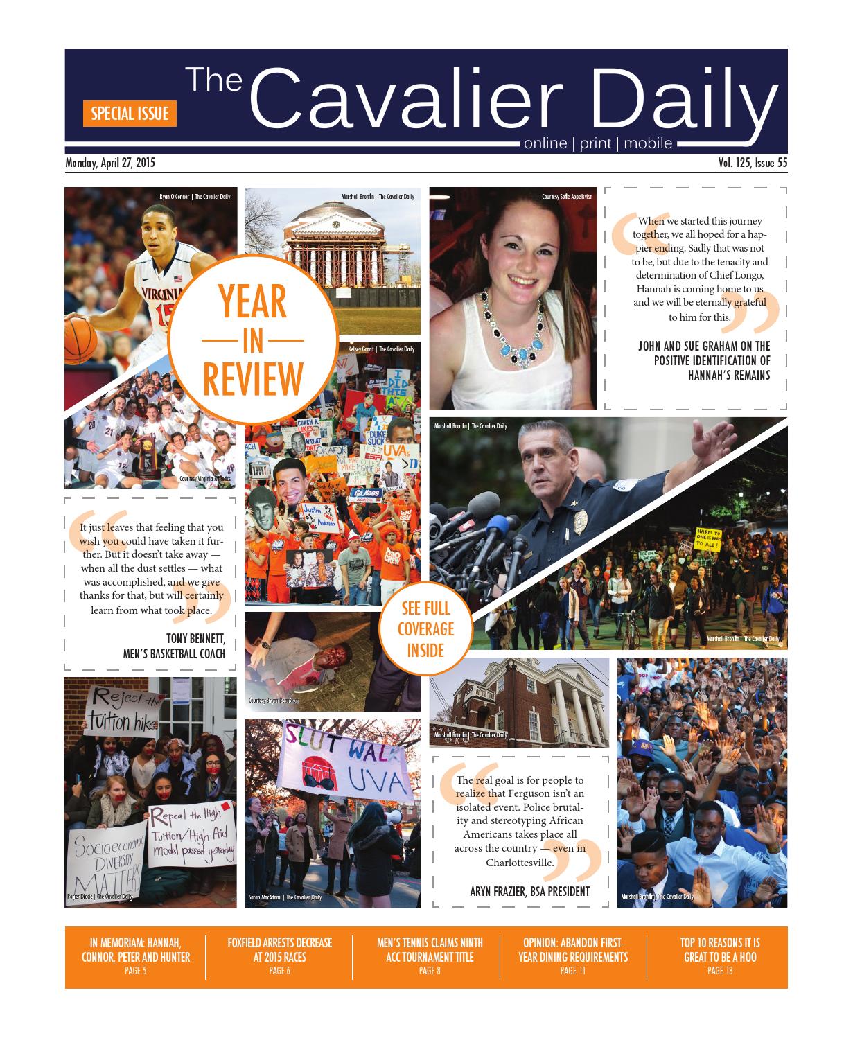 Monday, April 27, 2015 by The Cavalier Daily - Issuu