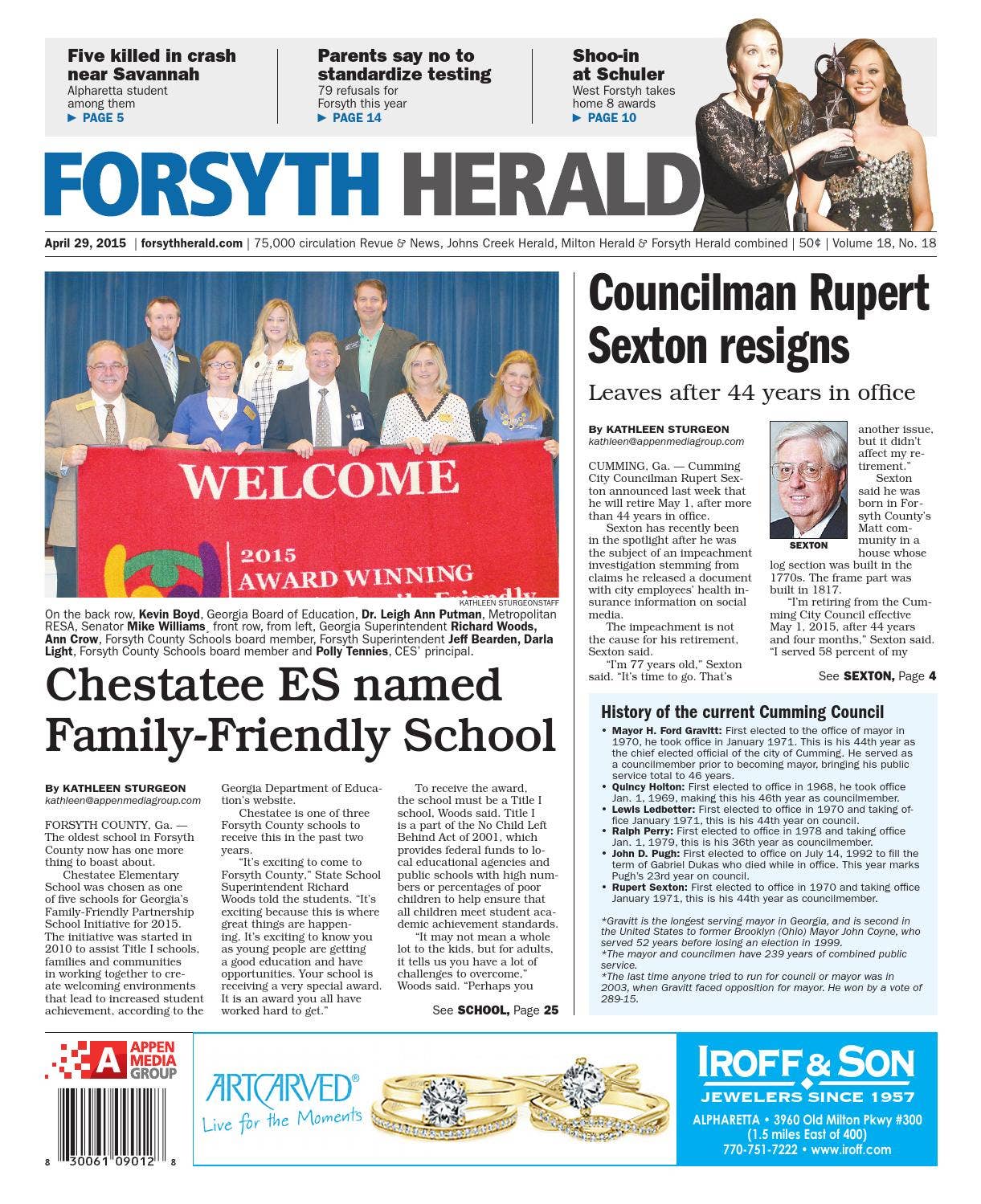 Forsyth Herald, April 29, 2015 by Appen Media Group - Issuu