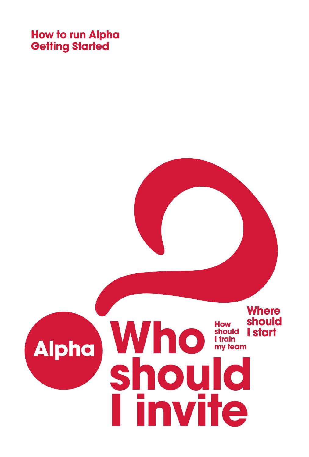 Alpha Getting Started by Alpha USA - Issuu