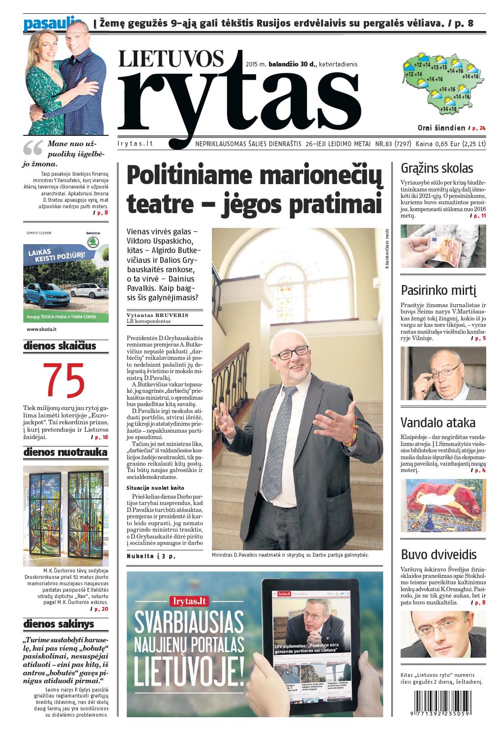 Lietuvos rytas by Lietuvos Rytas - Issuu