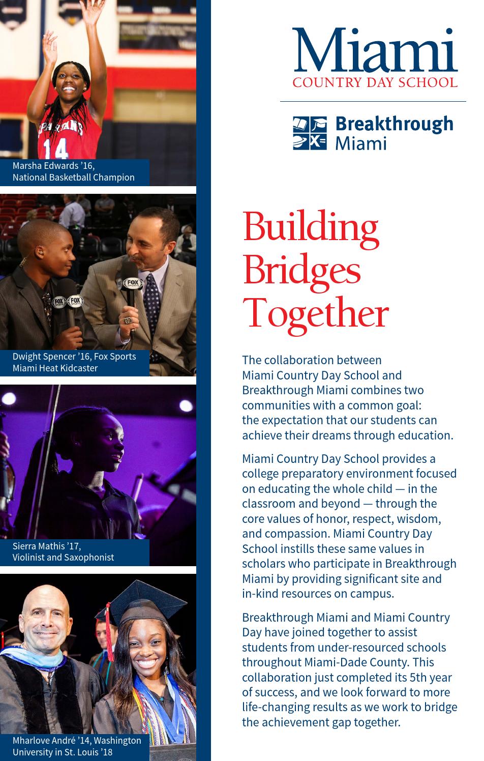 Miami Country Day School - Breakthrough Miami | Annual Report by Miami ...
