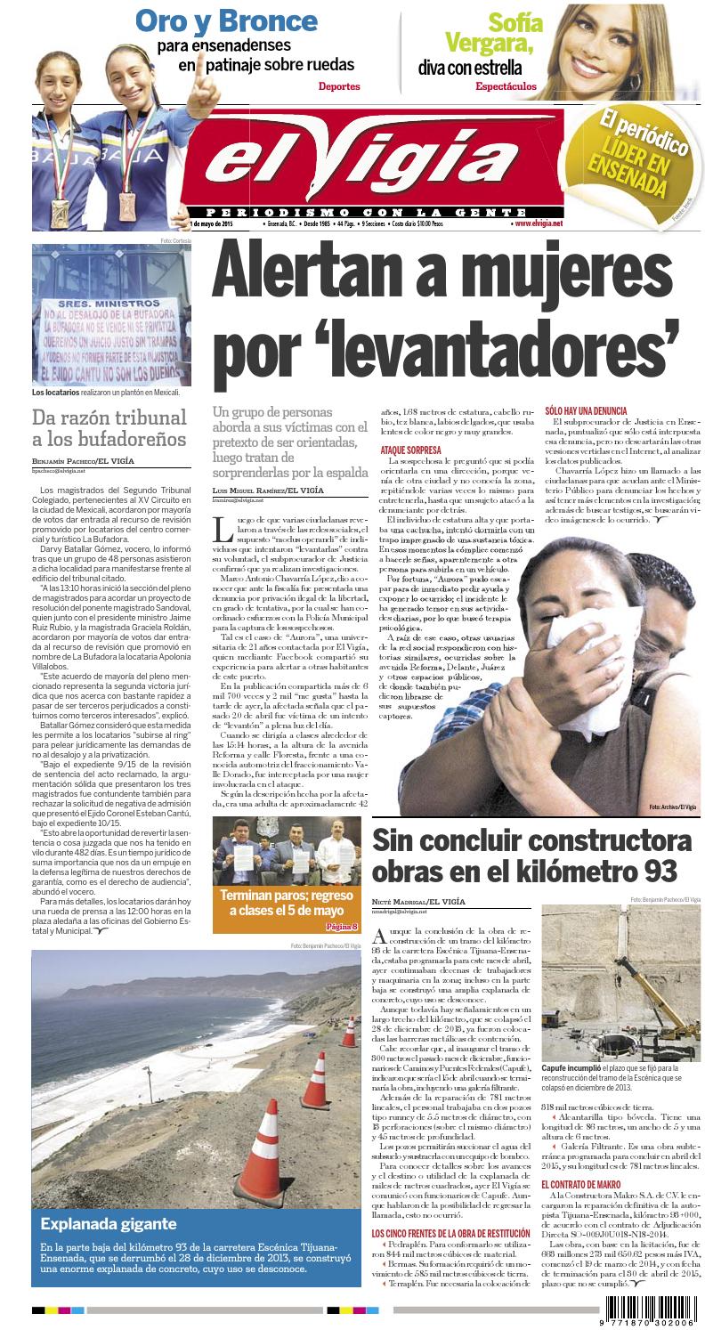 Periódico El Vigía, edición impresa del 1 de mayo de 2015 by Editorial ...
