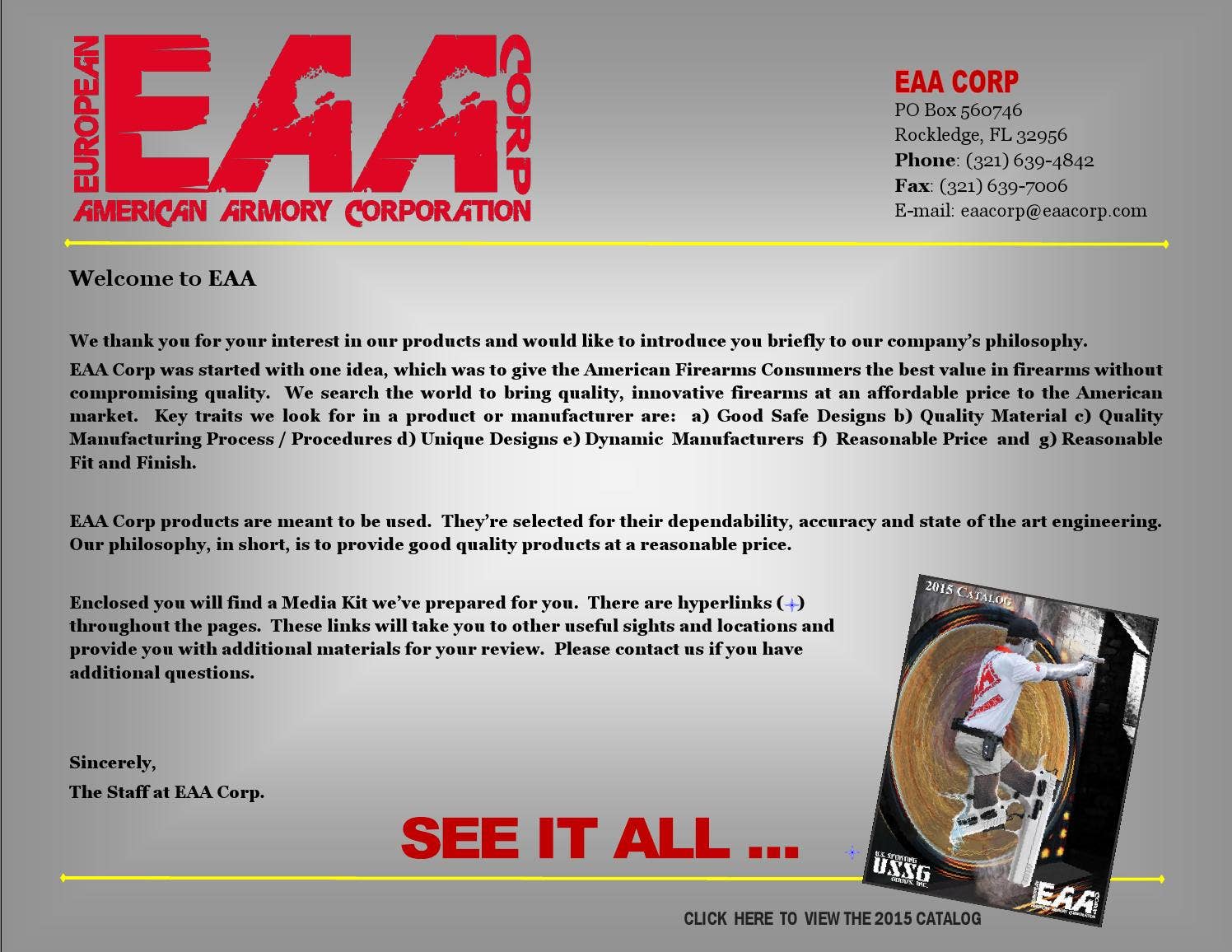 2015 EAA / USSG Media Kit (Book 2 - Full Line) by EAA Corp - Issuu