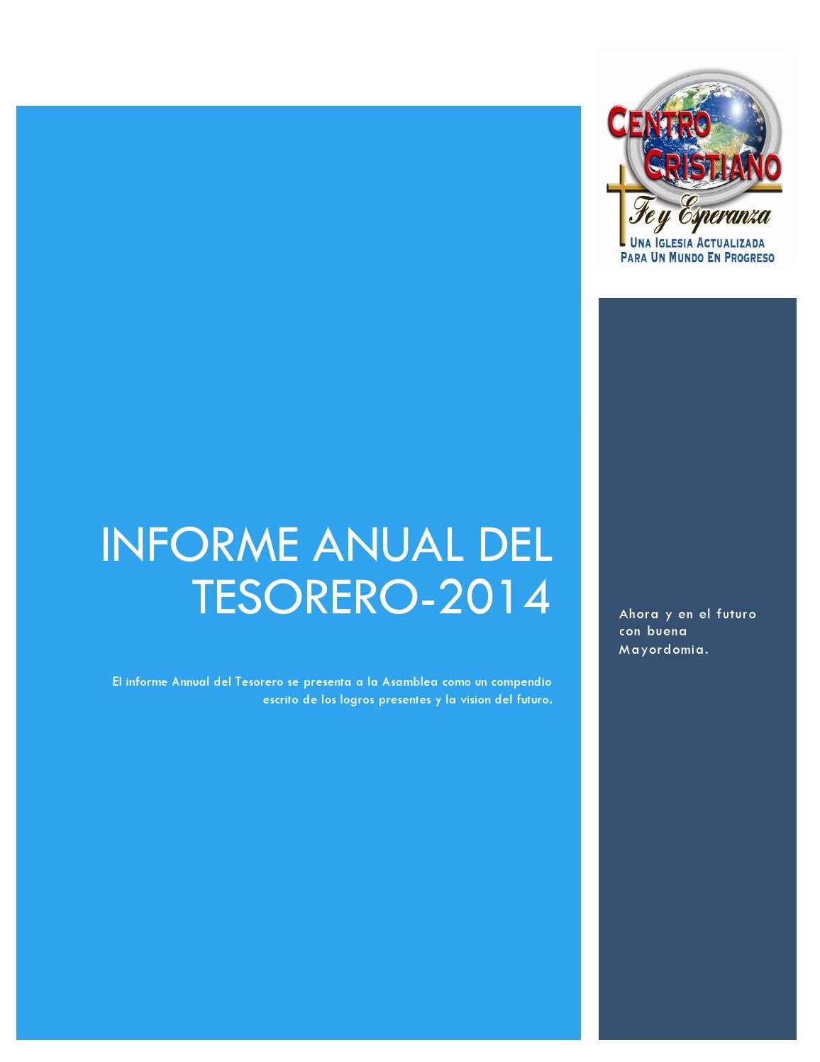 CCFE informe del tesorero 2014 last review by Franco Catalan - Issuu