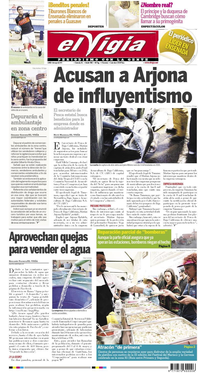 Periódico El Vigía, 4 de mayo de 2015 by Editorial El Vigia - Issuu