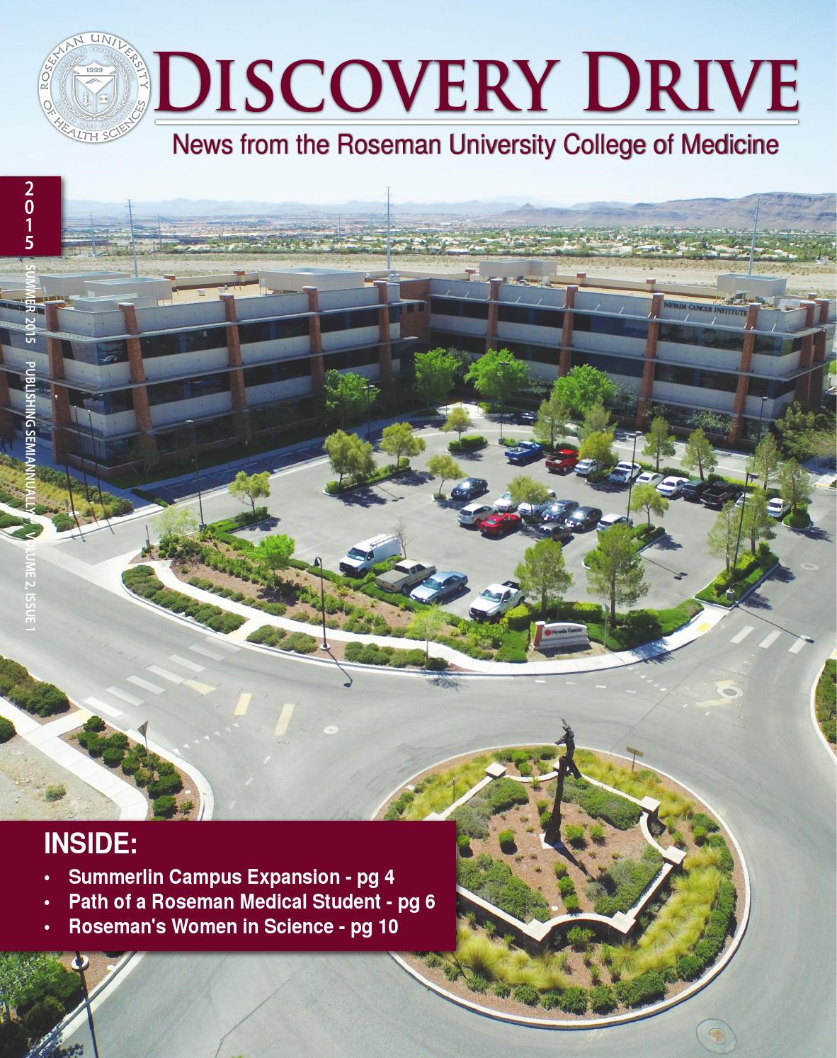 Discovery Drive, Vol. 2, Issue 1 by Roseman University of Health ...
