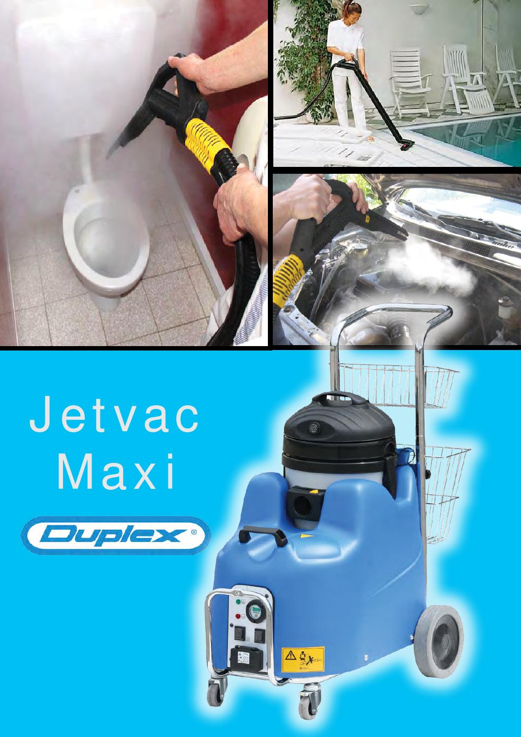 Jetvac Maxi steam vacuum cleaner brochure by Duplex Cleaning - Issuu