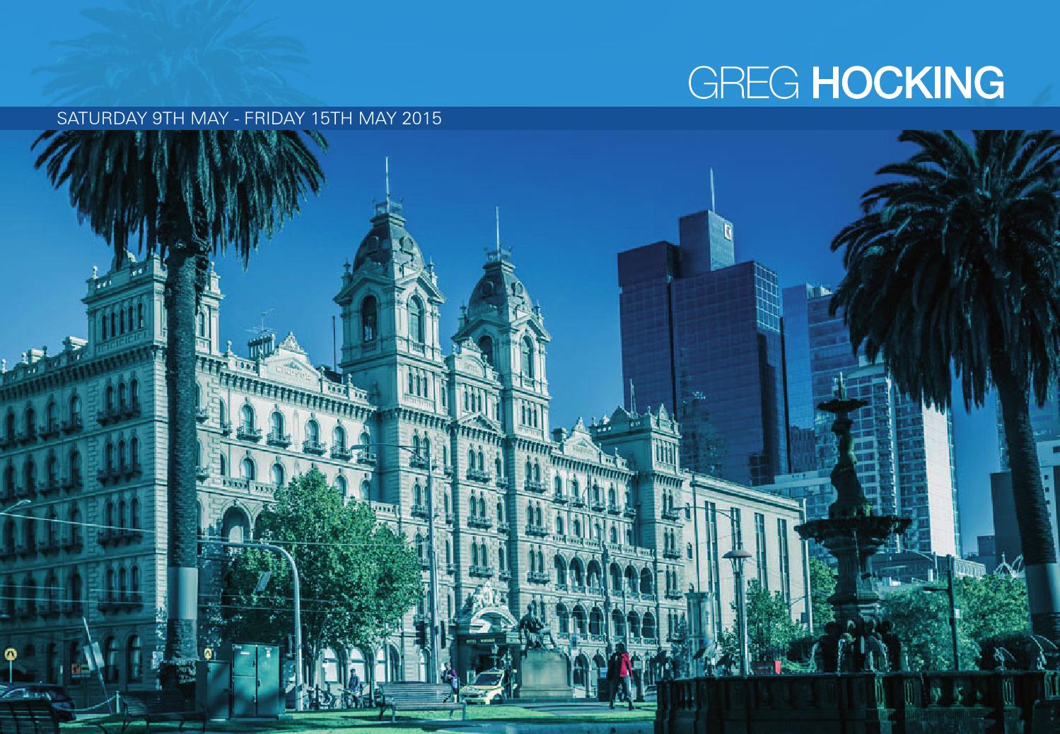 Greg Hocking Magazine 9 May 2015 by remagazines - Issuu