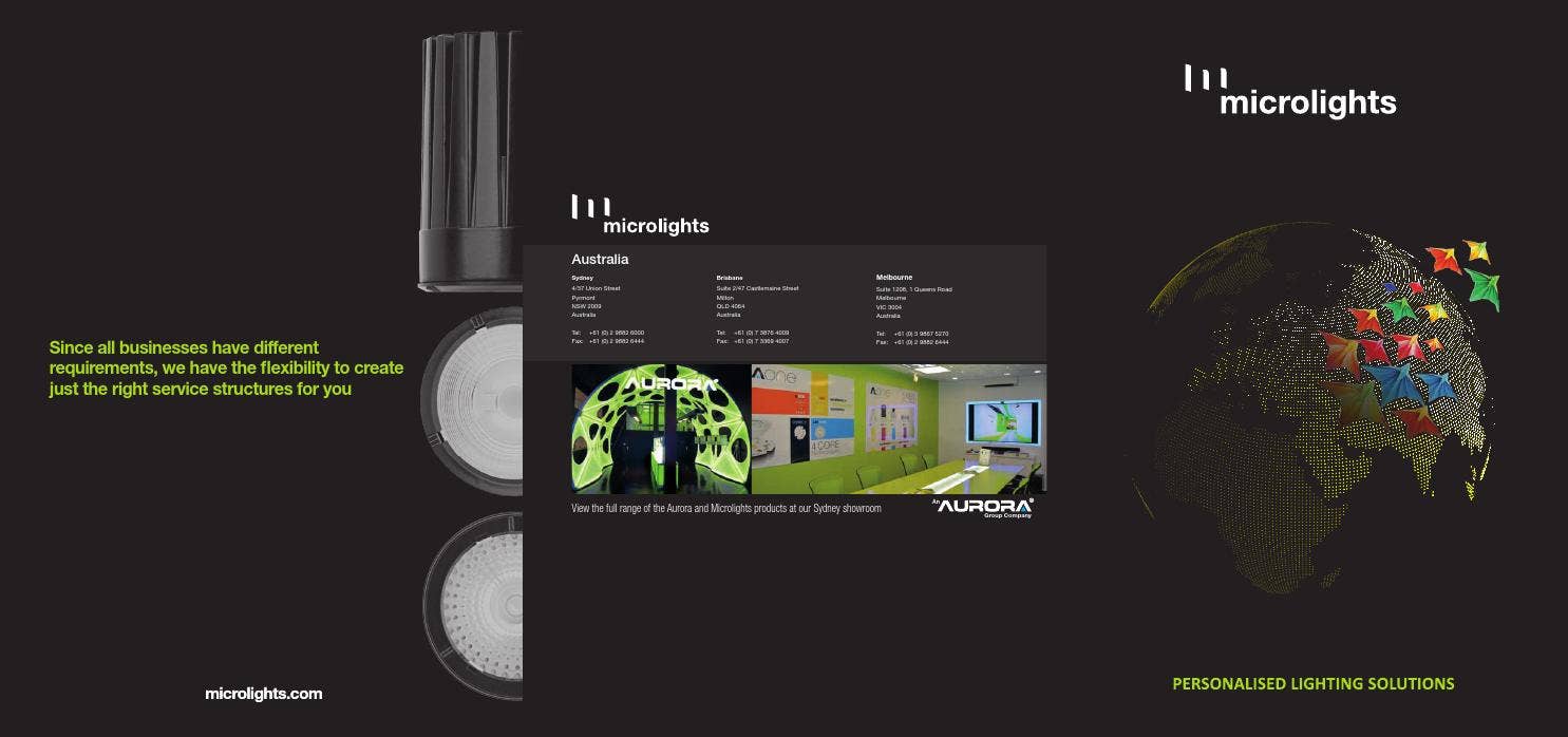 Microlights Brochure Australia (2015) by Aurora Lighting - Issuu