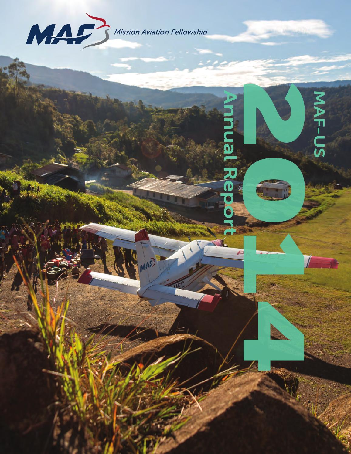 2014 annual report by Mission Aviation Fellowship - Issuu