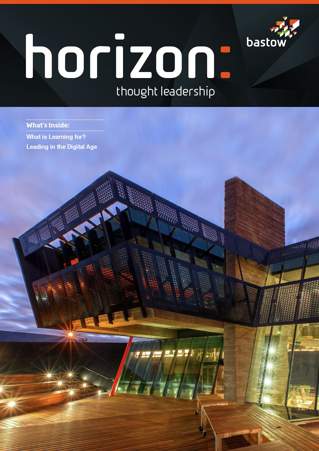 Horizon: Thought leadership | Issue 1 by Bastow - Issuu