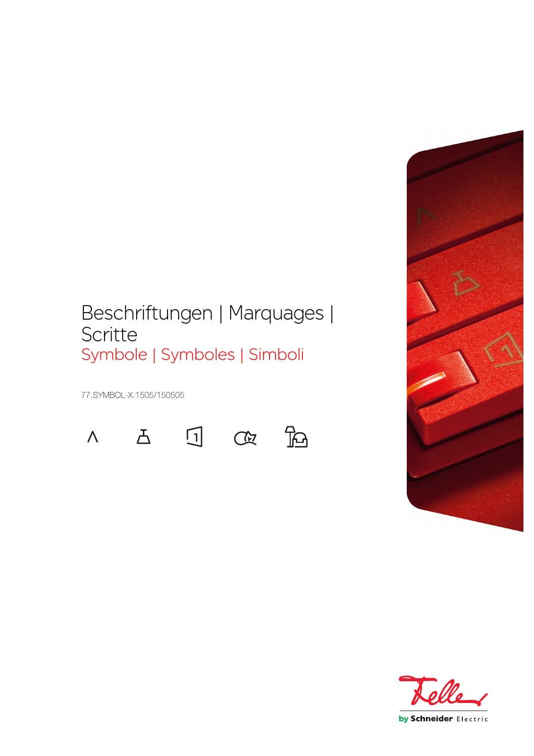 Übersicht Beschriftungen und Symbole by Feller AG - Issuu