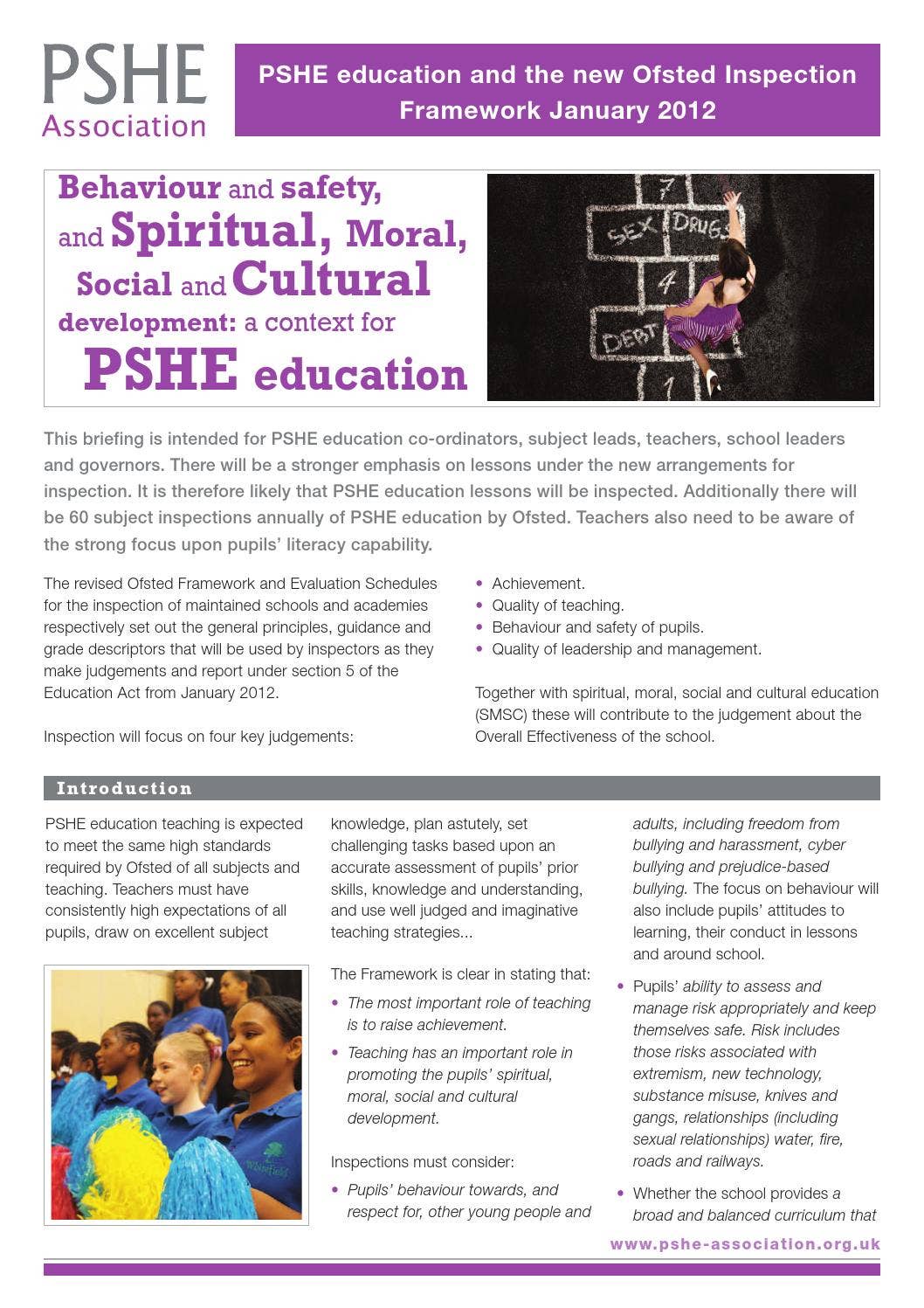 PSHE and OFSTED Framework by Schudio - Issuu