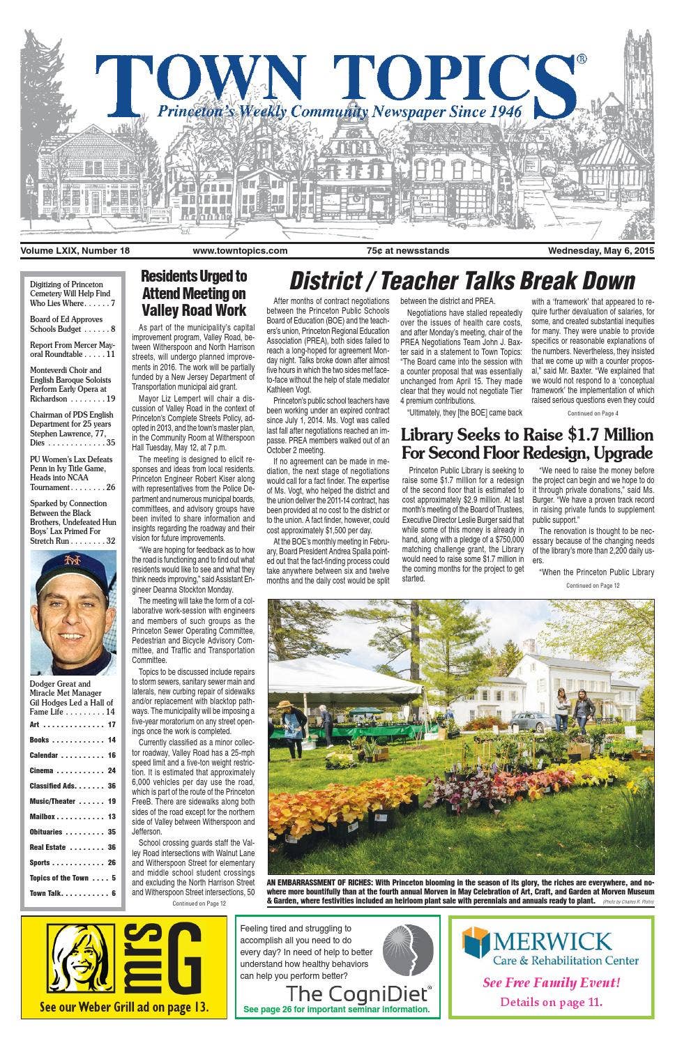 Town Topics Newspaper May 6, 2015 by Witherspoon Media Group - Issuu