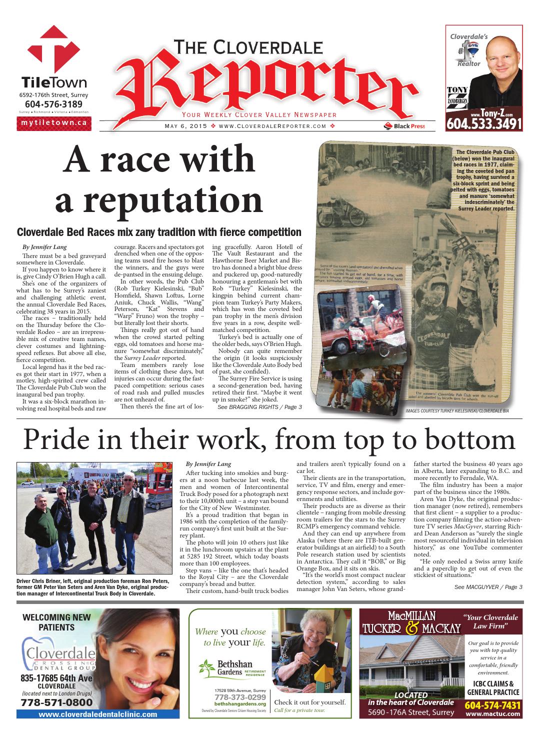 Cloverdale Reporter, May 06, 2015 by Black Press Media Group - Issuu