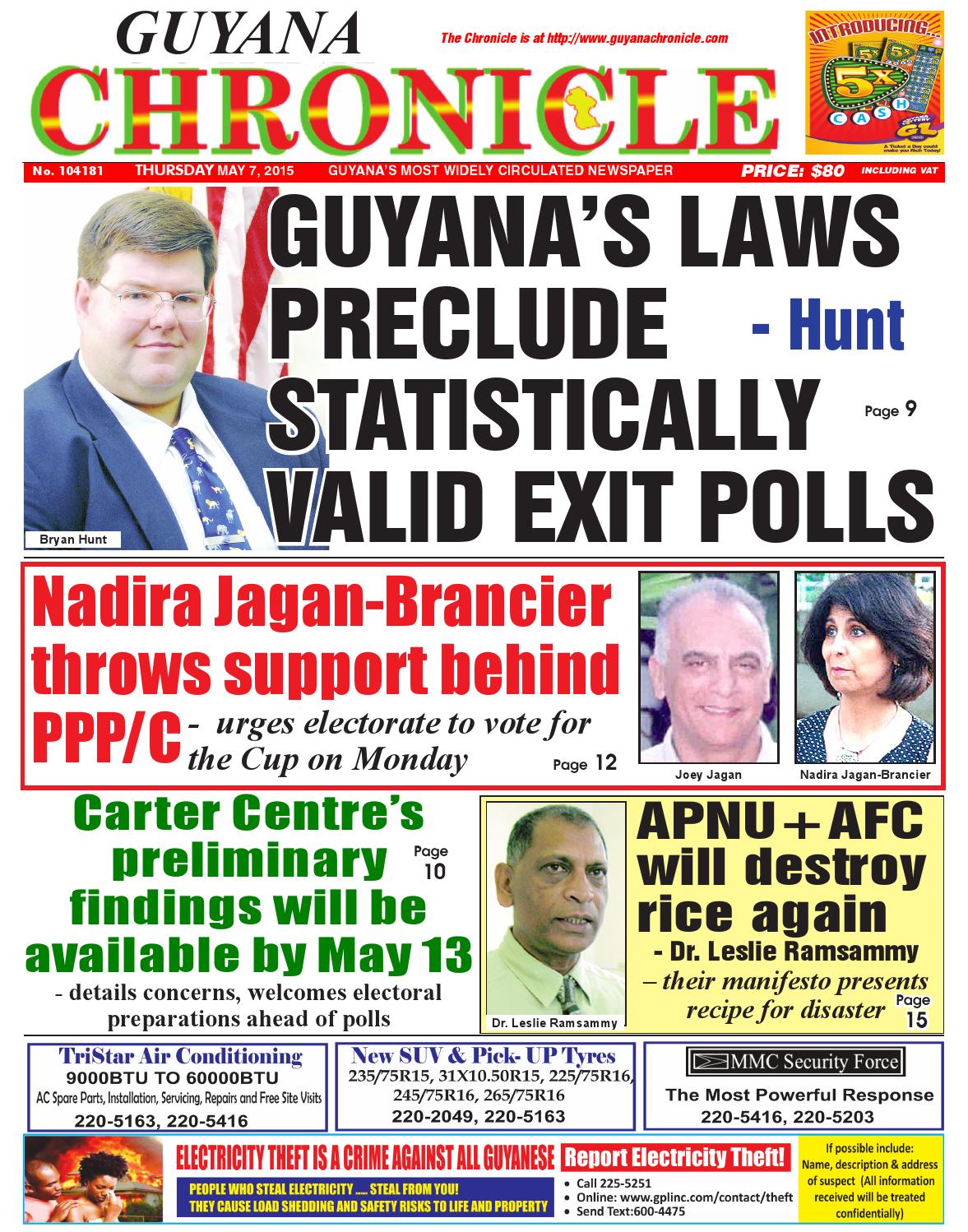 2015 5 7 by Guyana Chronicle - Issuu