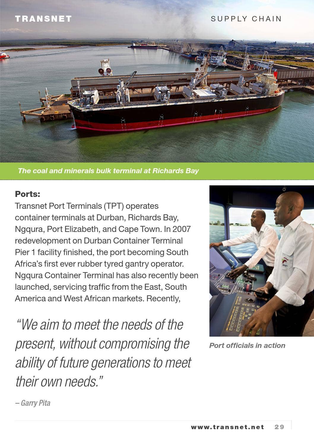 Transnet - Brochure 2015 by Supply Chain Digital - Issuu