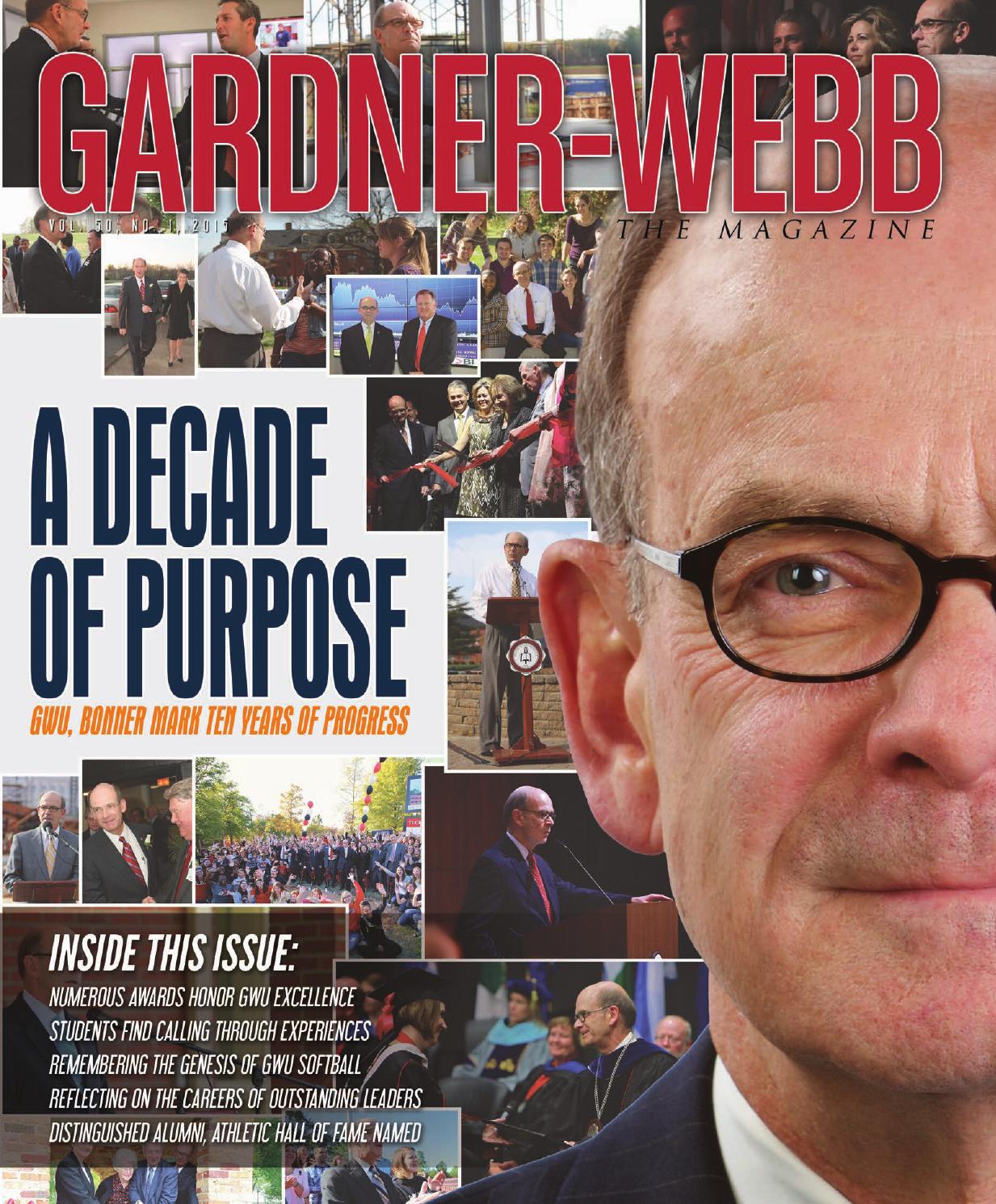 Gardner-Webb The Magazine - Spring 2015 by Gardner-Webb University - Issuu