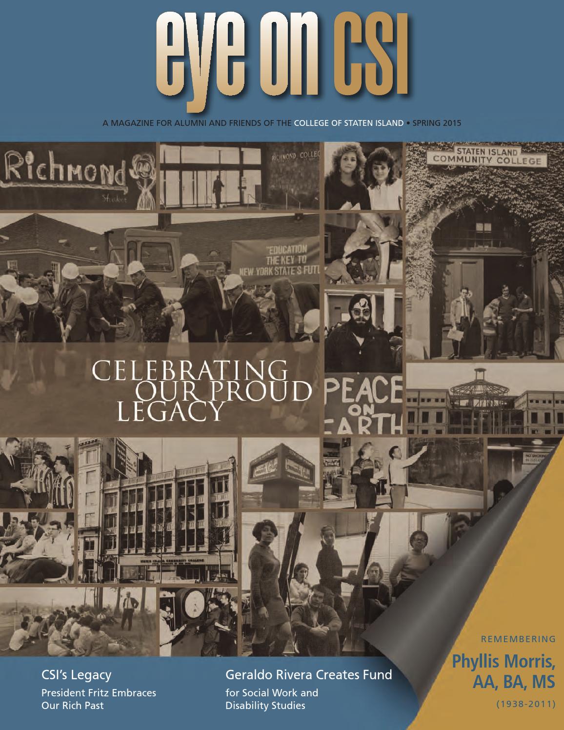 Eye on CSI - Spring 2015 issue by CUNY College of Staten Island - Issuu