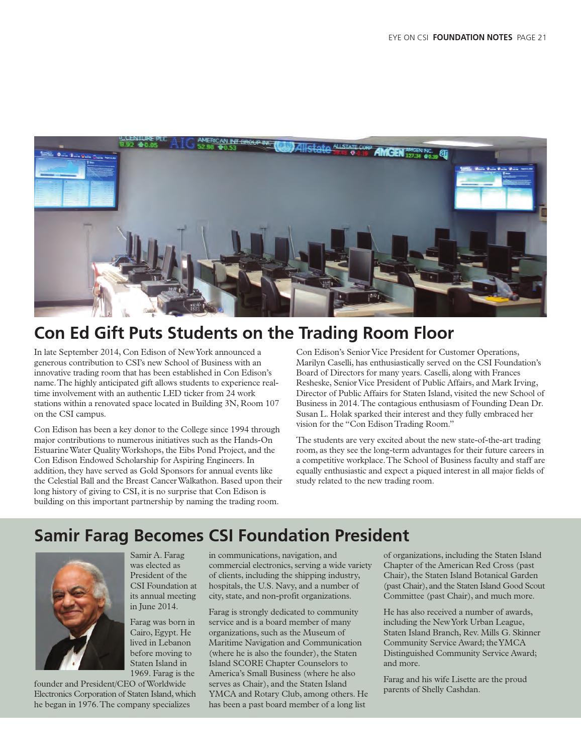 Eye on CSI - Spring 2015 issue by CUNY College of Staten Island - Issuu