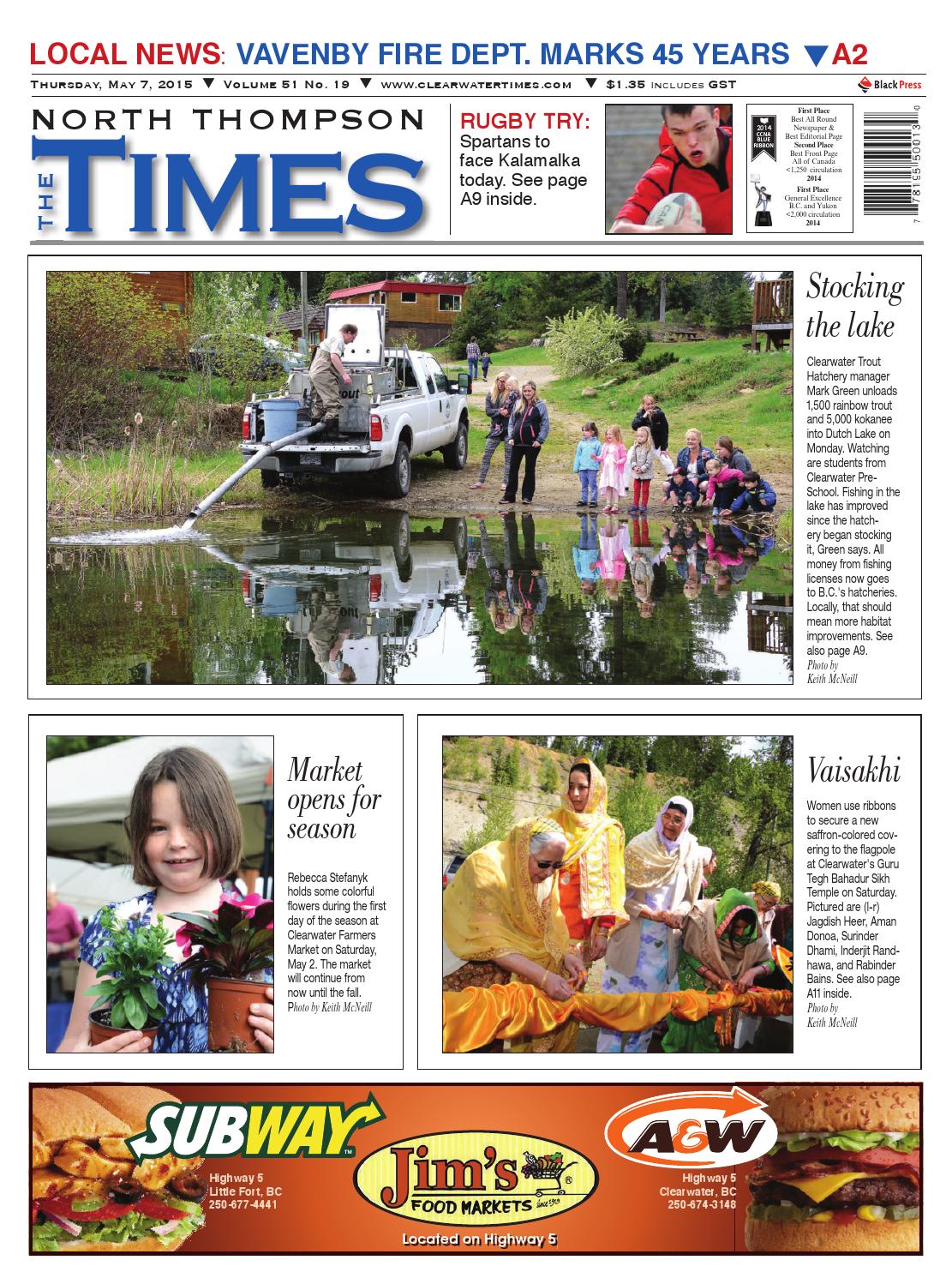 Clearwater Times, May 07, 2015 by Black Press Media Group - Issuu