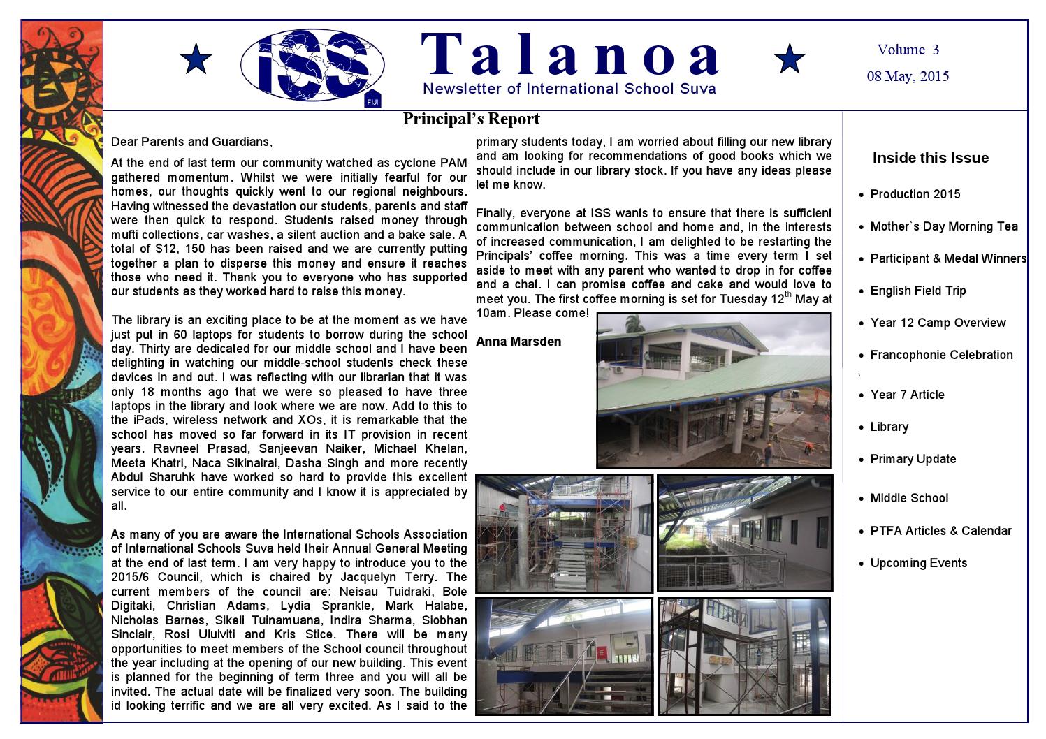 Talanoa - Volume 3 by International School Suva - Issuu