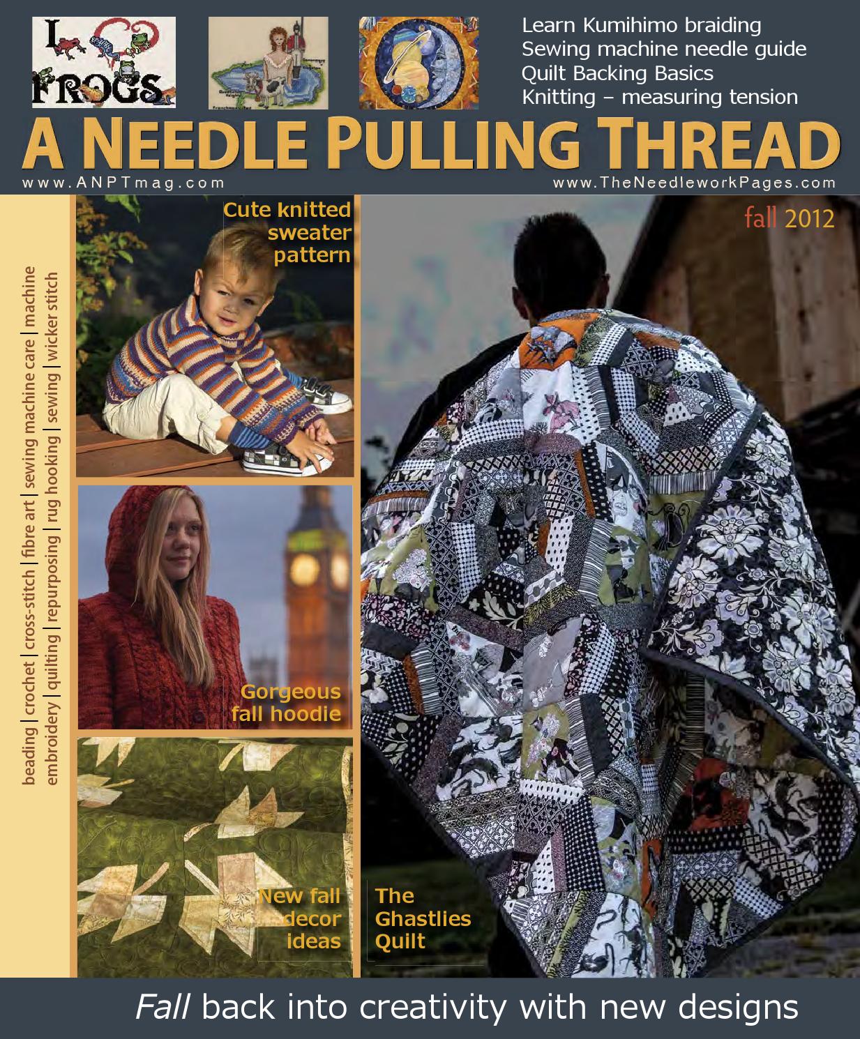 A Needle Pulling Thread Fall 2012 sampler by ANPTmag - Issuu