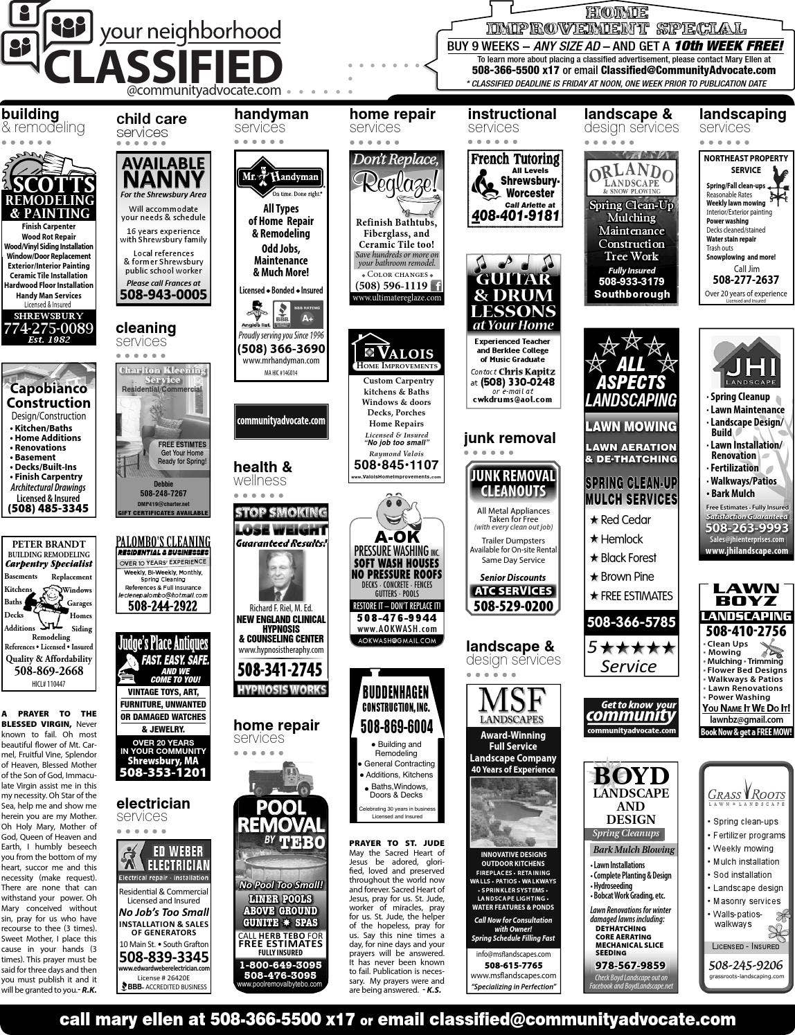 Classifieds 5 08 15 by Community Advocate - Issuu