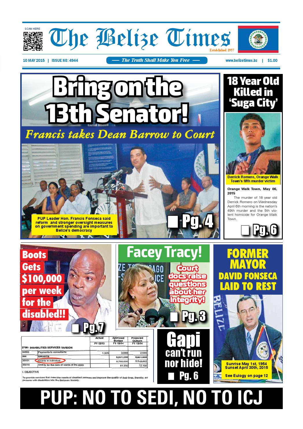 Belize Times May 10, 2015 by Belize Times Press - Issuu