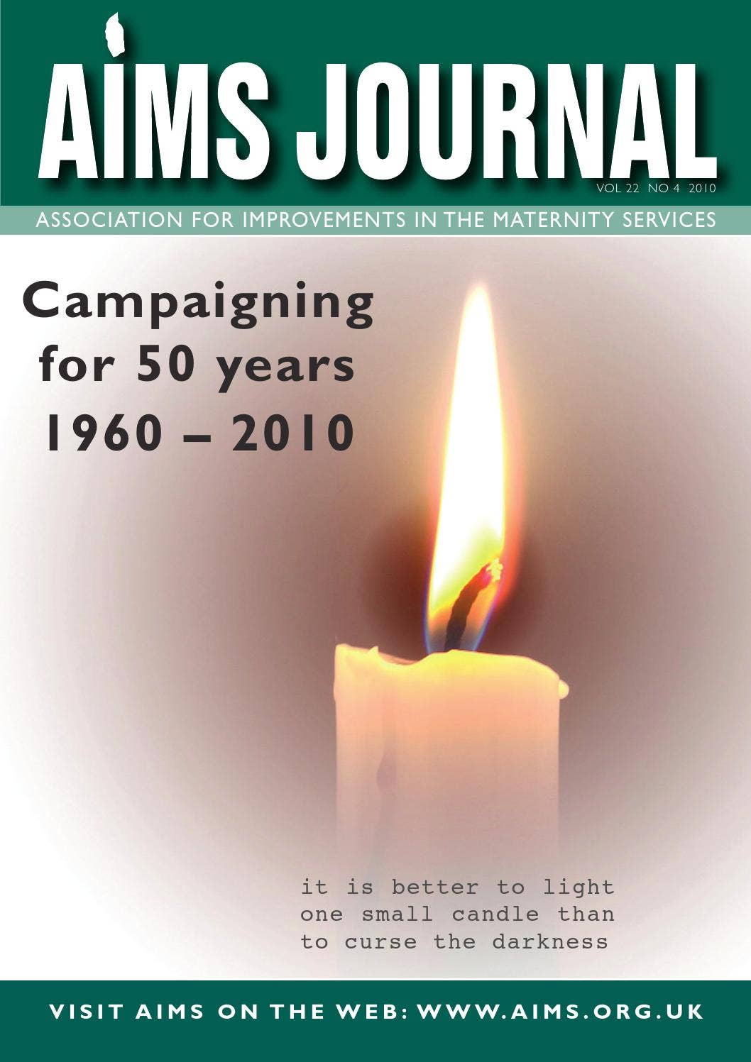 AIMS Journal Anniversary Edition Vol 22 No 4 by AIMS (Association for ...