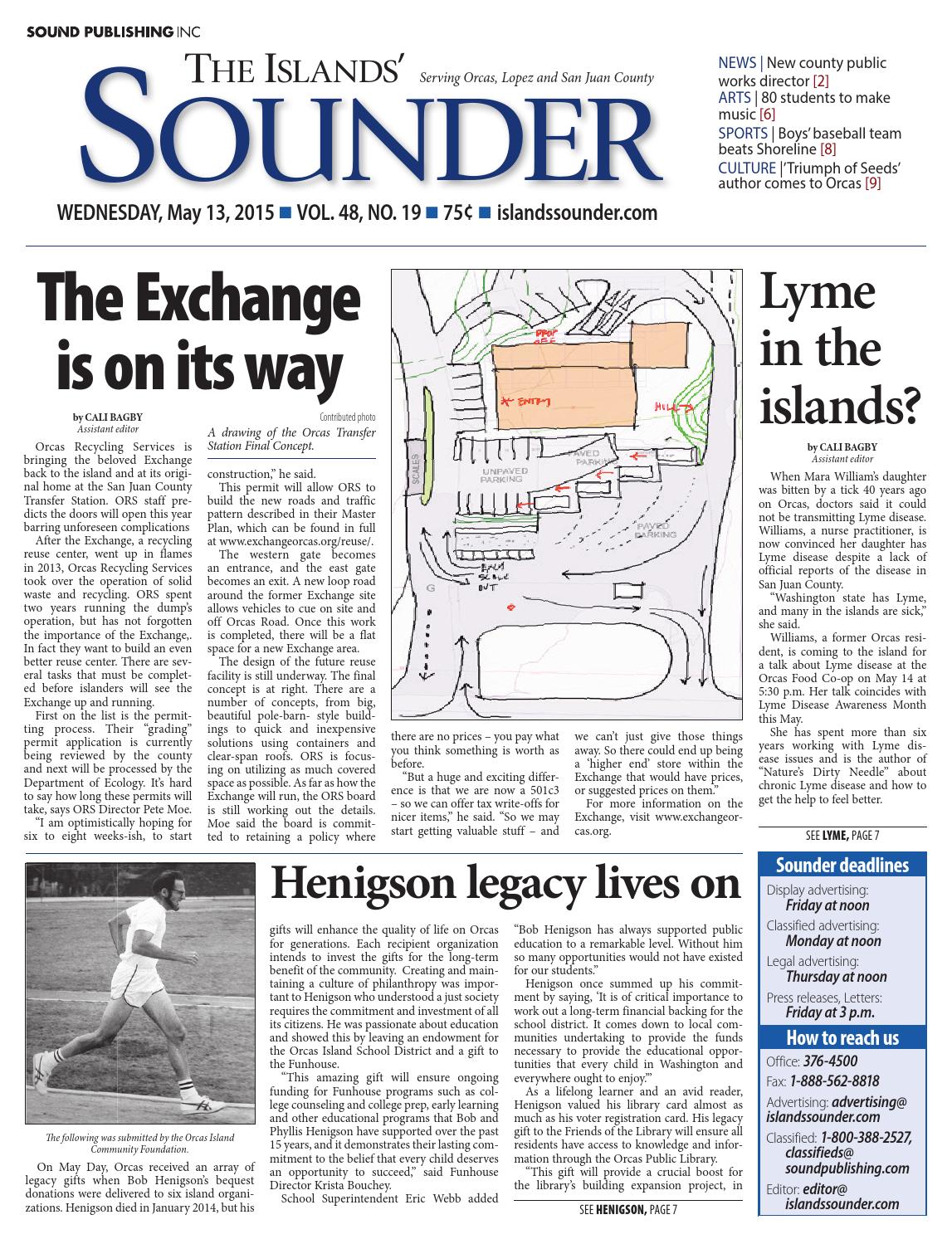 Islands' Sounder, May 13, 2015 by Sound Publishing - Issuu