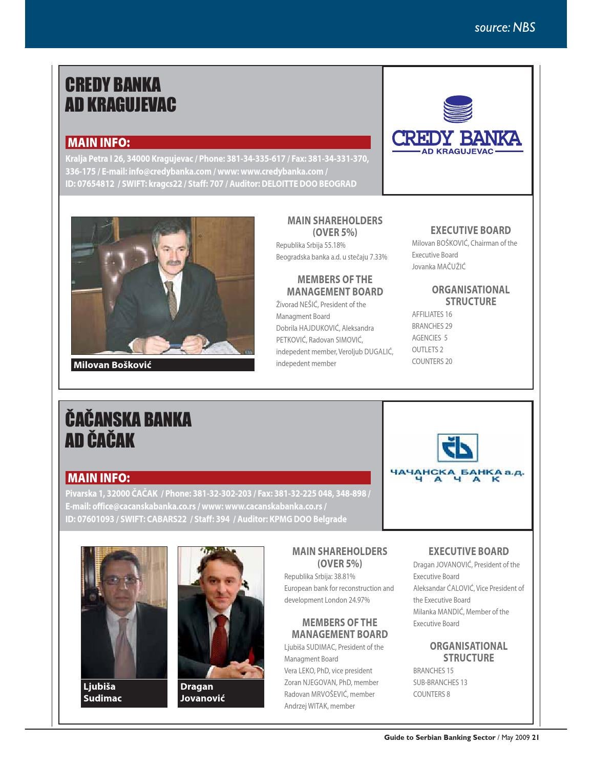 Guide To Serbia Banking Sector 2009 By Cord Magazine Issuu