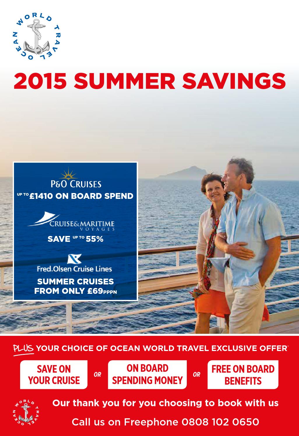 Ocean World Travel's 2015 Summer Sale (brochure 1/2) by Ocean World ...