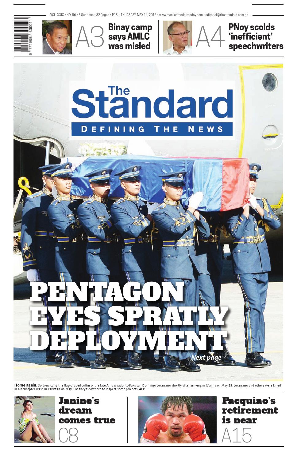 The Standard - 2015 May 14 - Thursday by Manila Standard - Issuu
