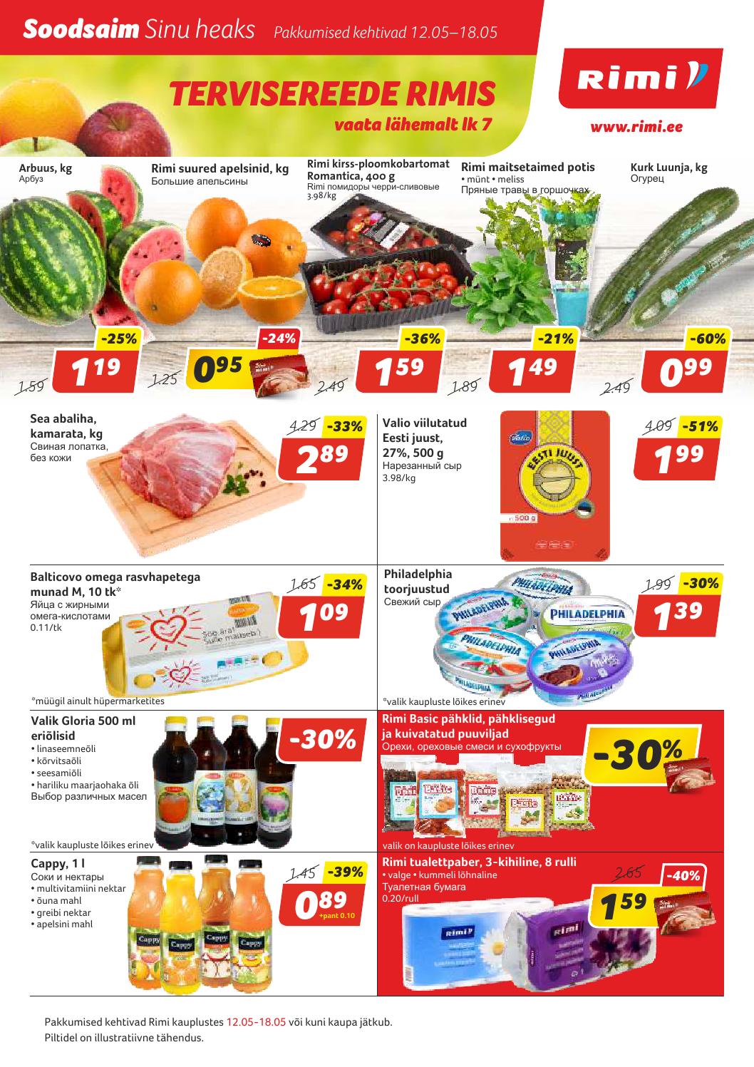Soodsaim Sinu Heaks! Tervise Eri (12.05-18.05) by Rimi - Issuu