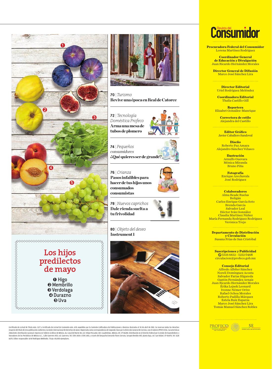 Revista del Consumidor 2015 Mayo 2015 Ed 459 by PROFECO - Issuu