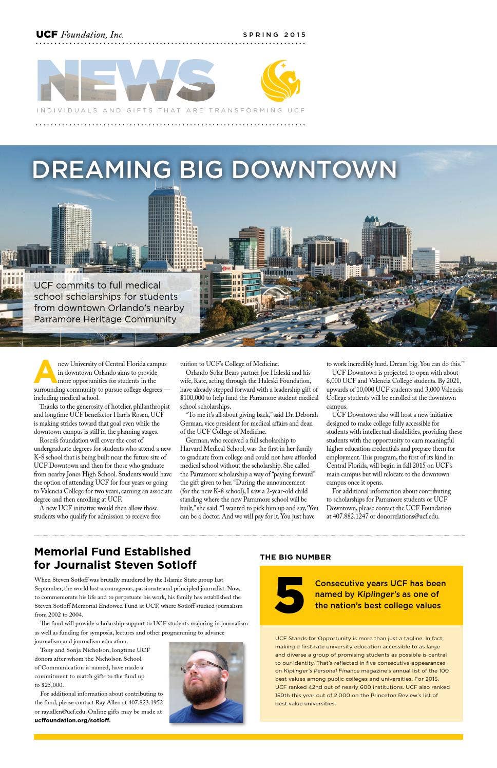 UCF Foundation News, Spring 2015 by UCF Foundation, Inc. - Issuu