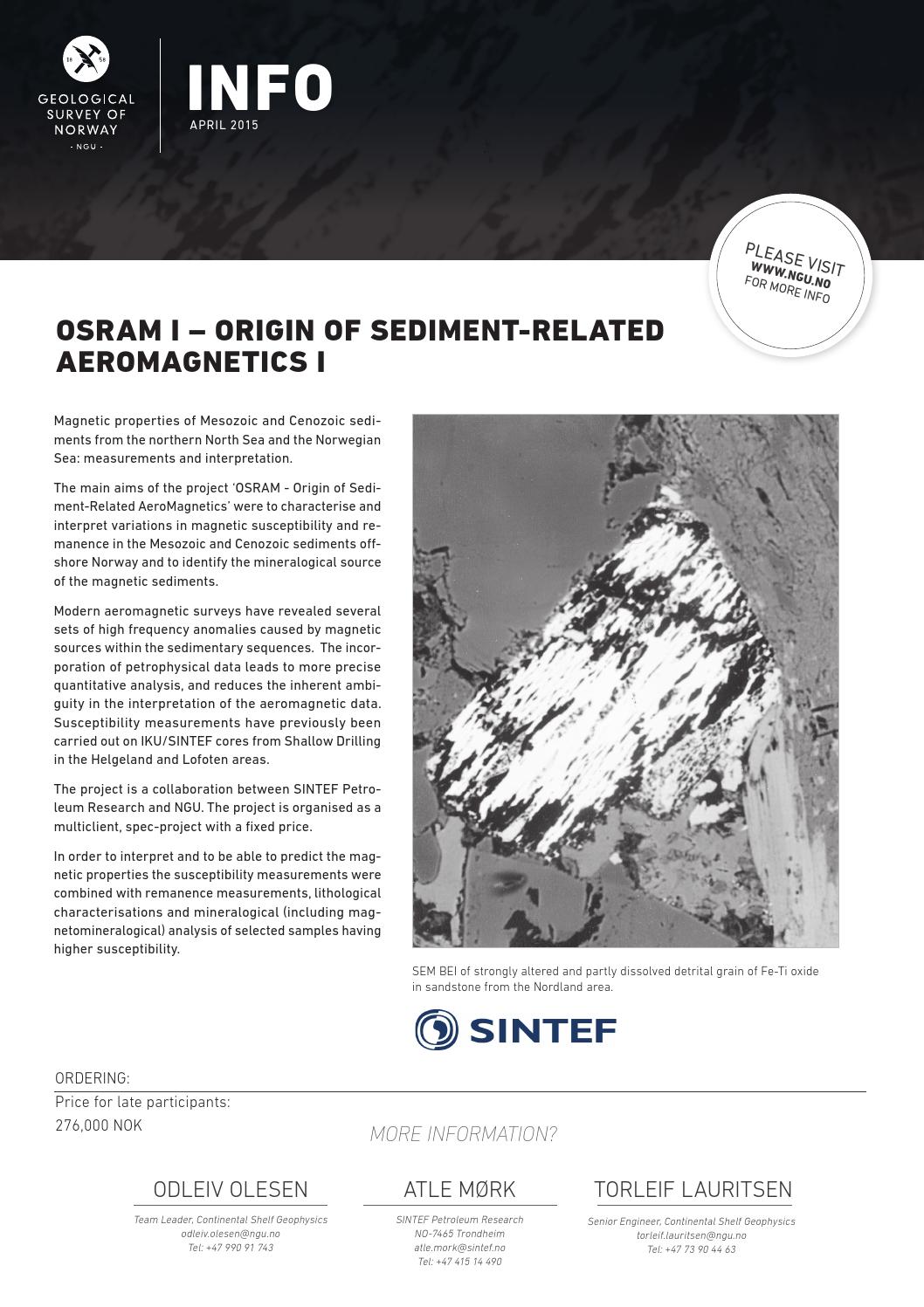 Osram I - origin of sediment-related aeromagnetics I by Norges ...