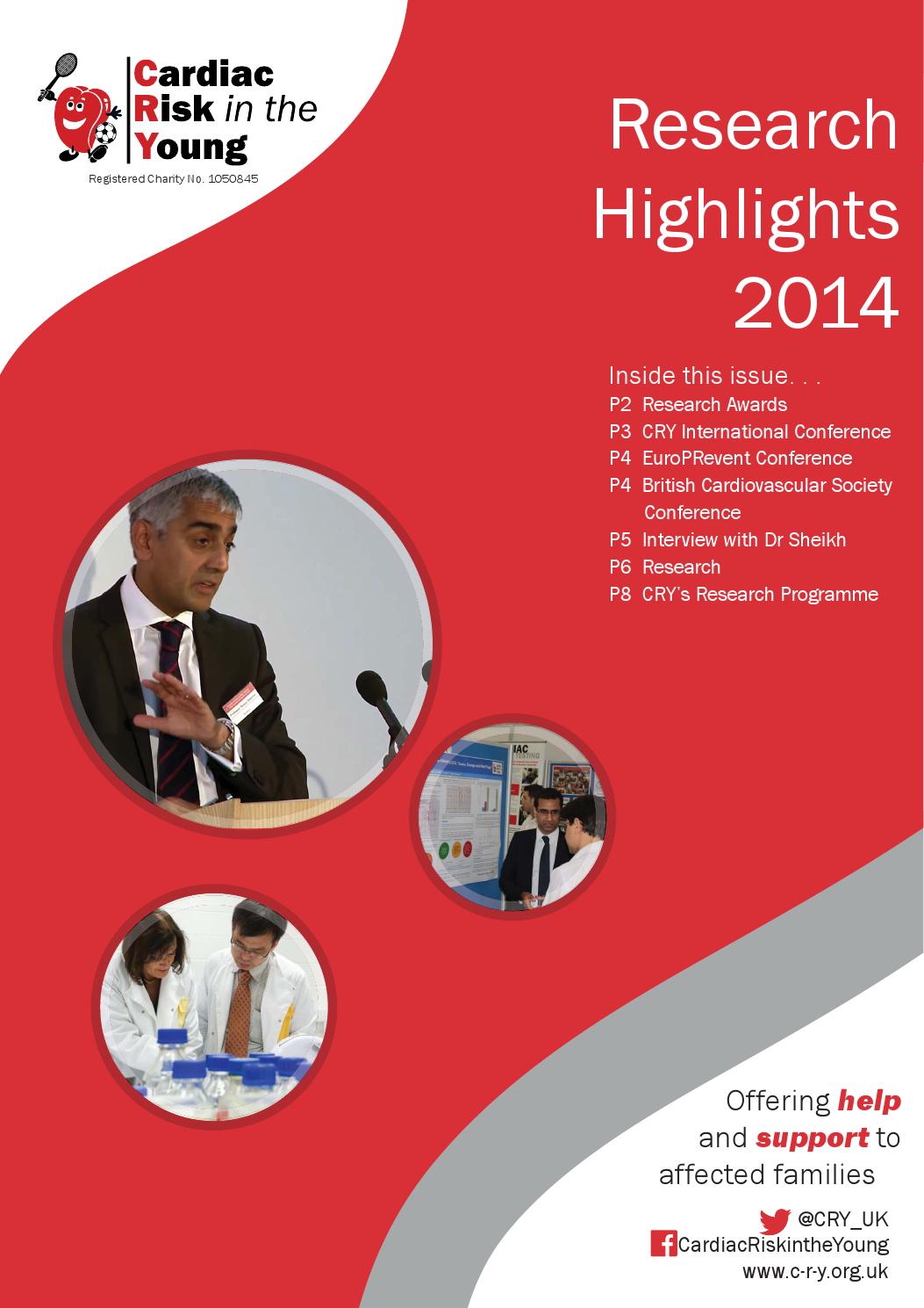Research newsletter 2014 by Cardiac Risk in the Young - Issuu